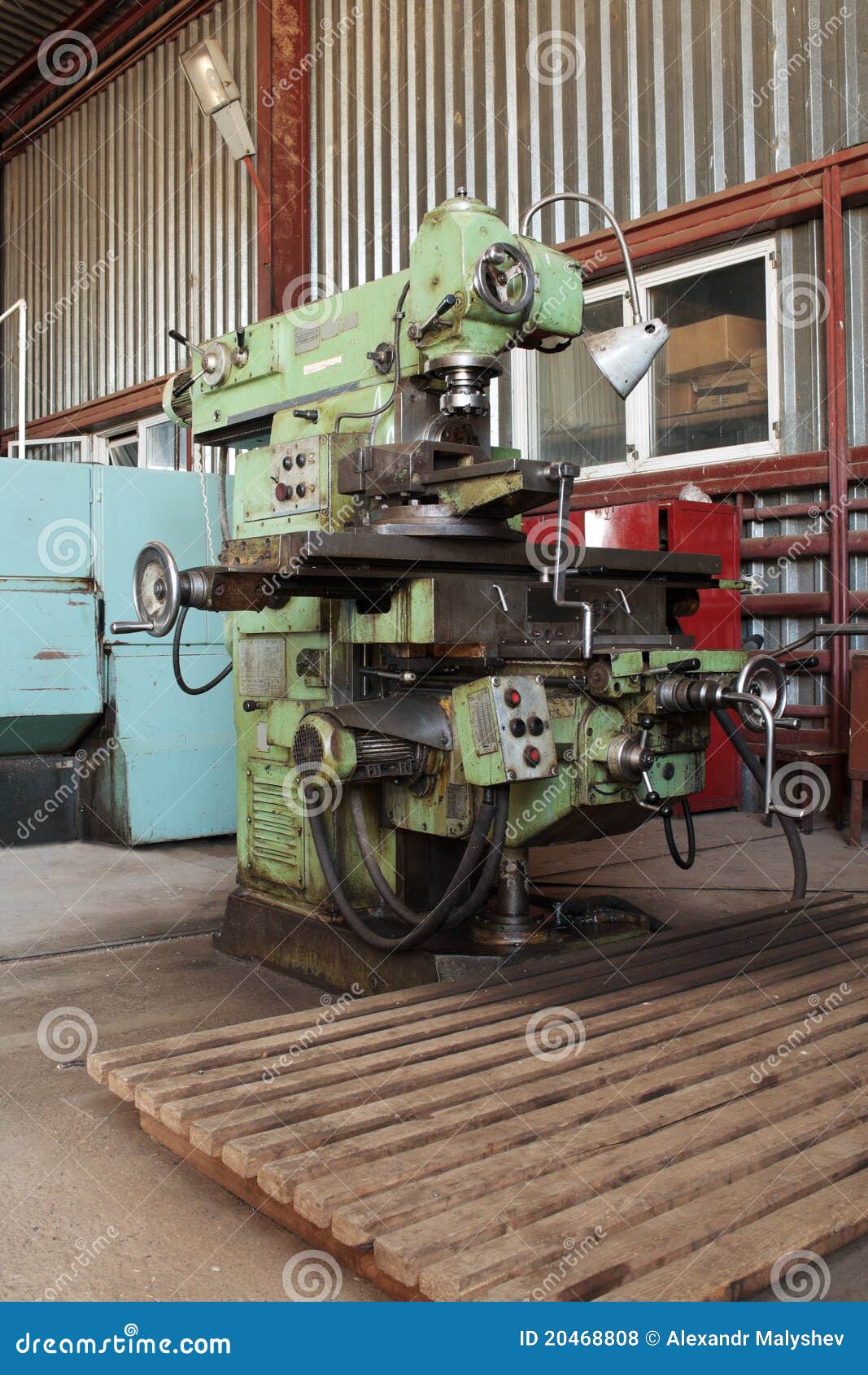 Milling machine. stock photo. Image of grime, machine - 20468808