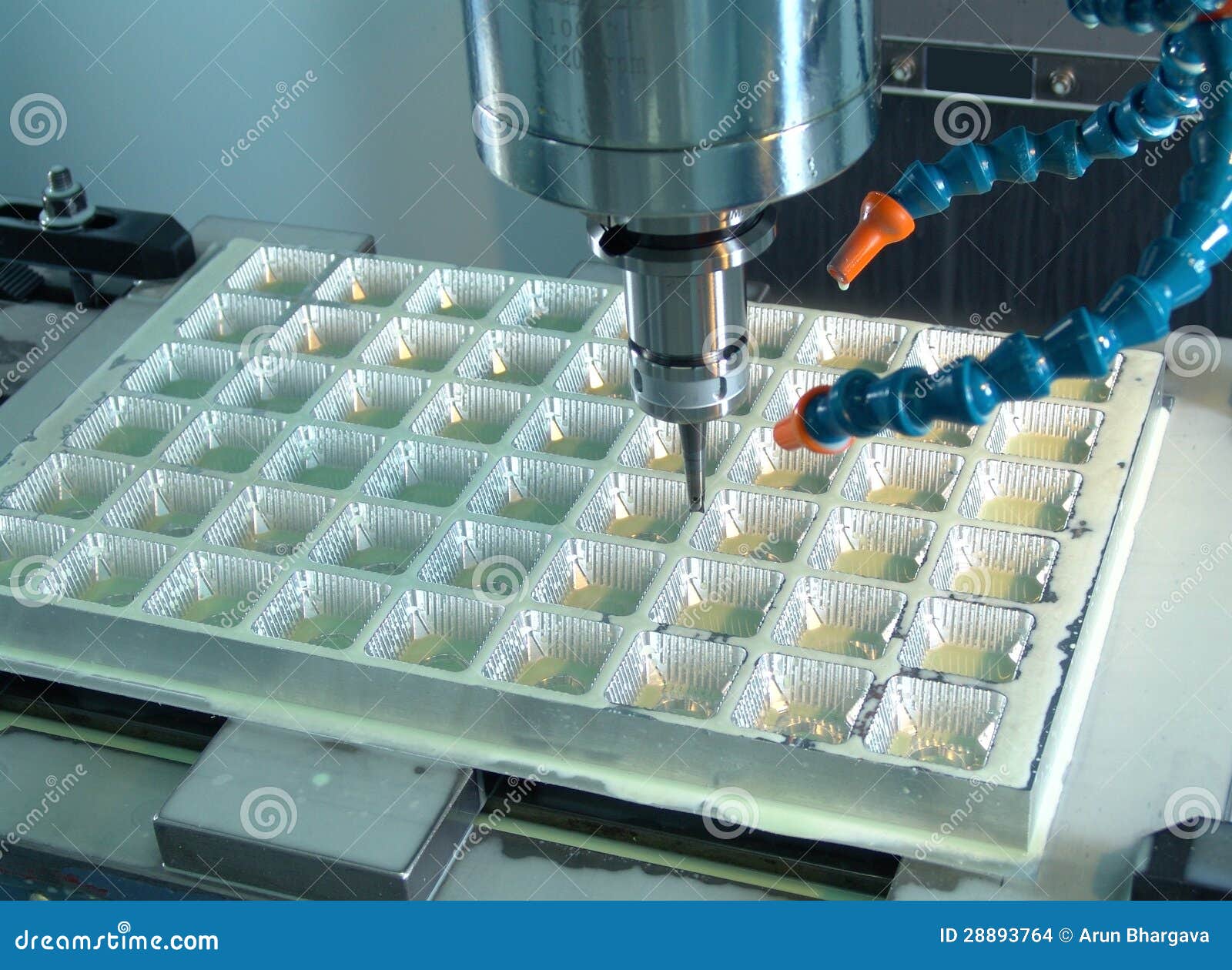 Milling machine stock photo. Image of brass, engineering - 28893764