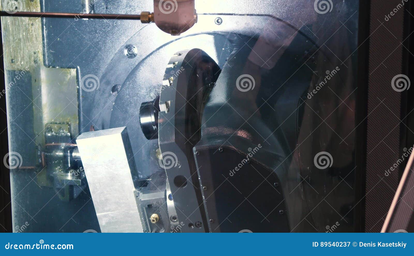 Milling Machine Control Panel and Processing Chamber Stock Video ...