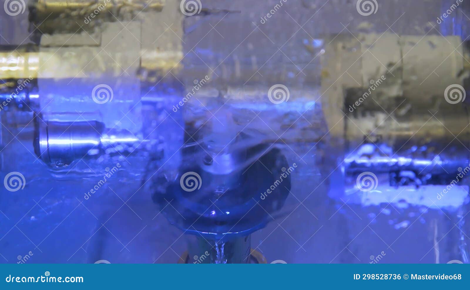 The Milling Machine Cuts the Ceramic Dental Crown from the Workpiece ...