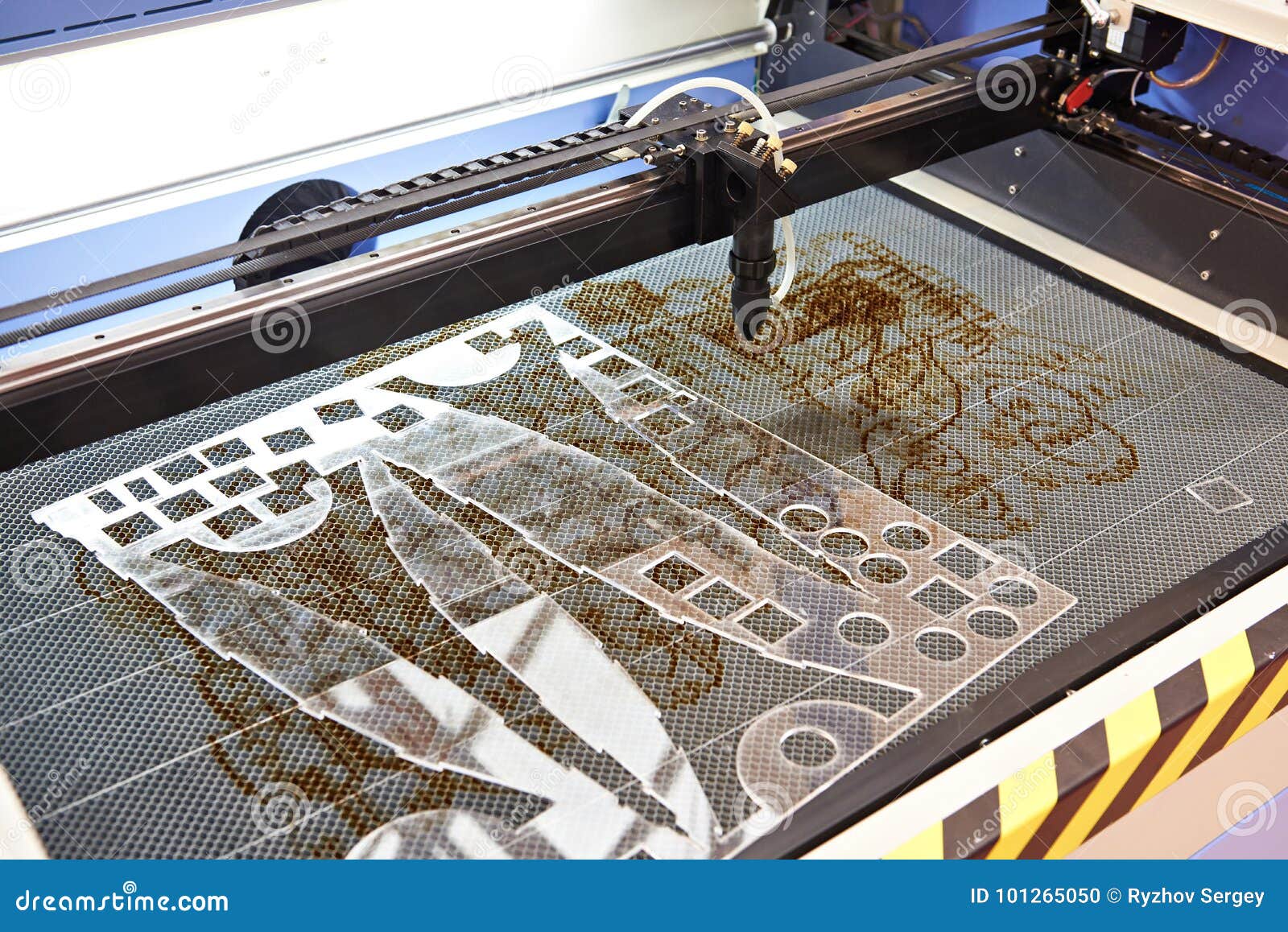 Milling Machine for Cutting Plastic Stock Photo - Image of metal ...