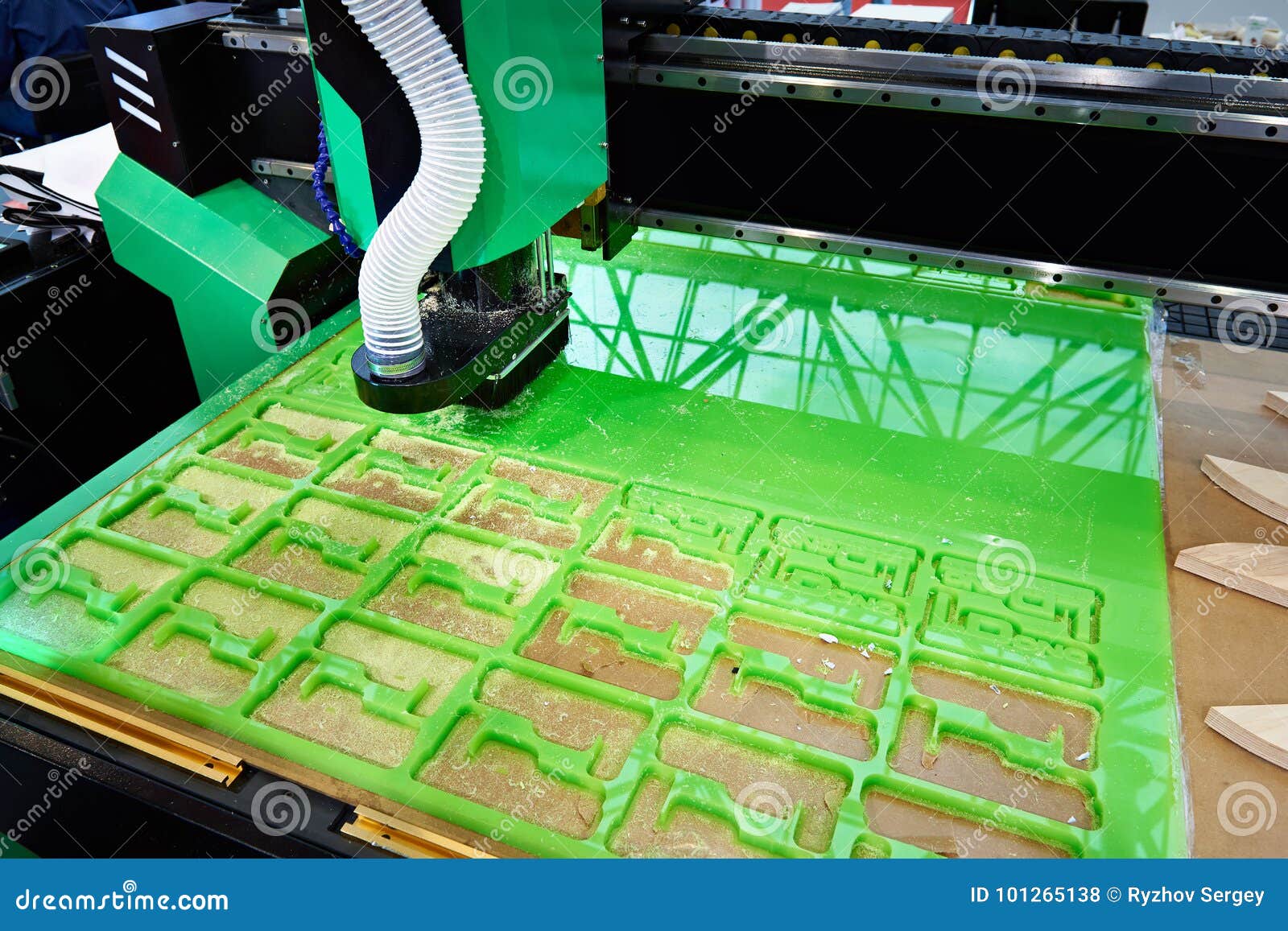 Milling Machine for Cutting Plastic Stock Photo - Image of mill ...