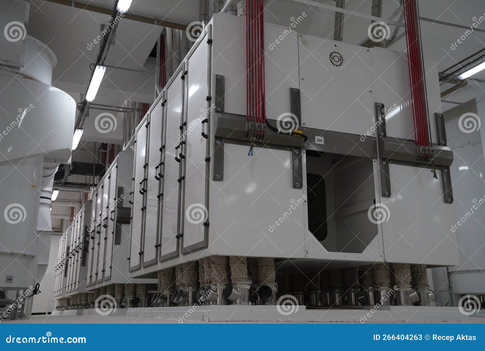 Milling Machine in Flour Factory. Automatic Production System ...