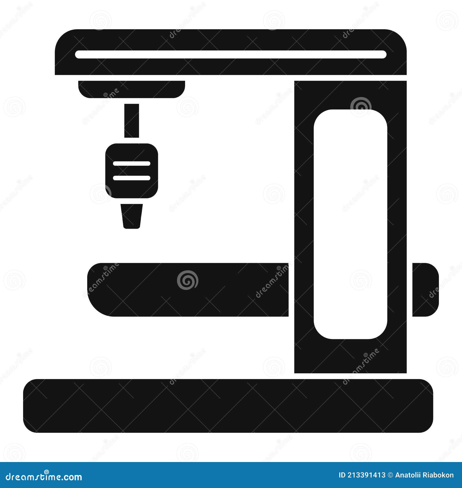 Milling Machine Gear Icon, Simple Style Stock Vector - Illustration of ...