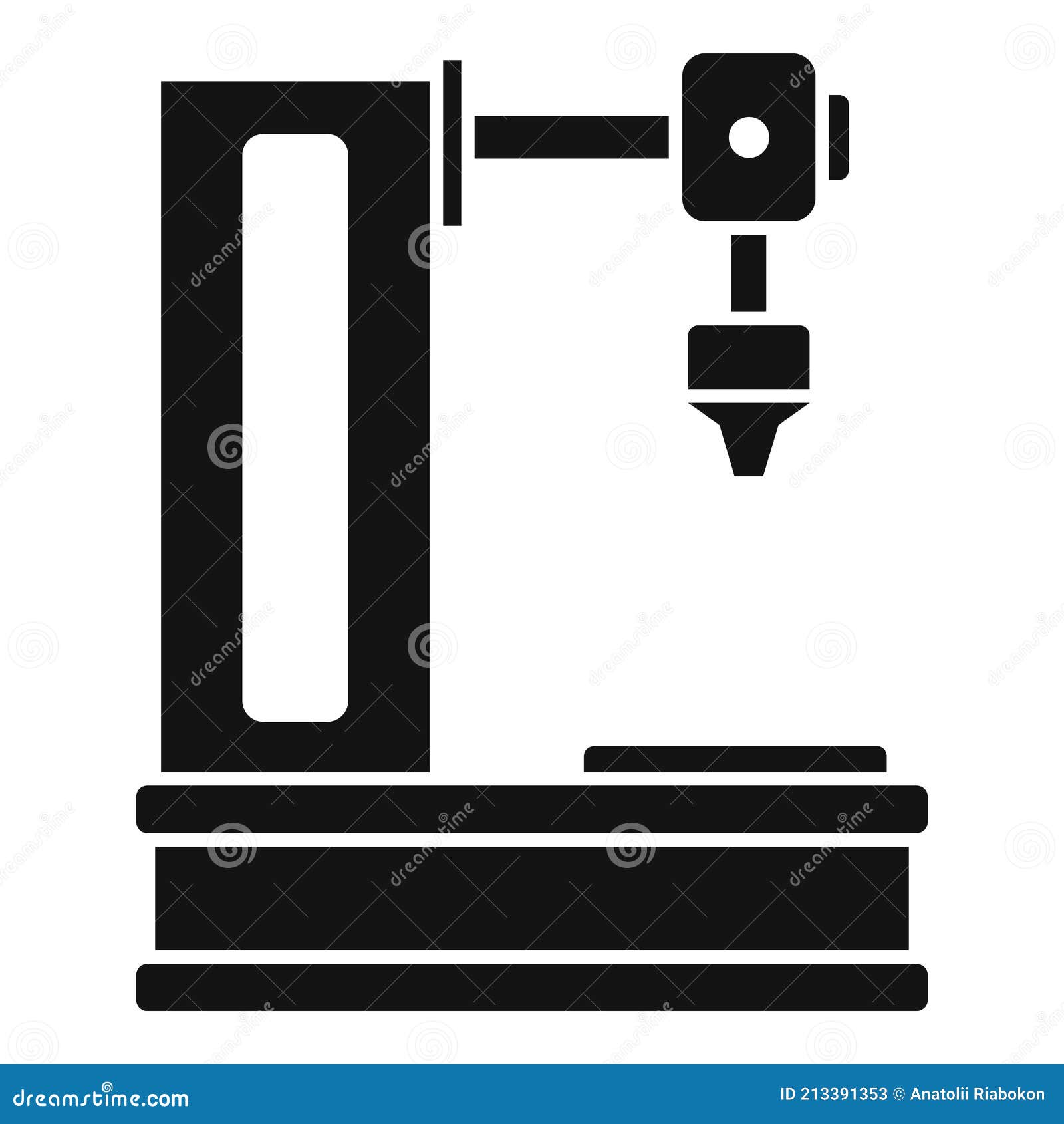 Milling Machine Icon, Simple Style Stock Vector - Illustration of ...
