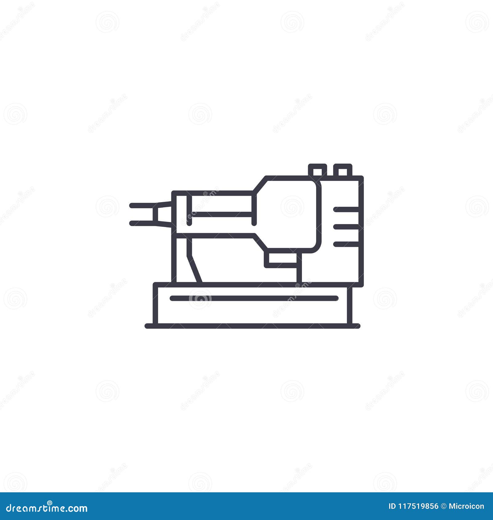 Milling Machine Linear Icon Concept. Milling Machine Line Vector Sign ... Milling Machine Linear Icon Concept. Milling Machine Line Vector Sign ...