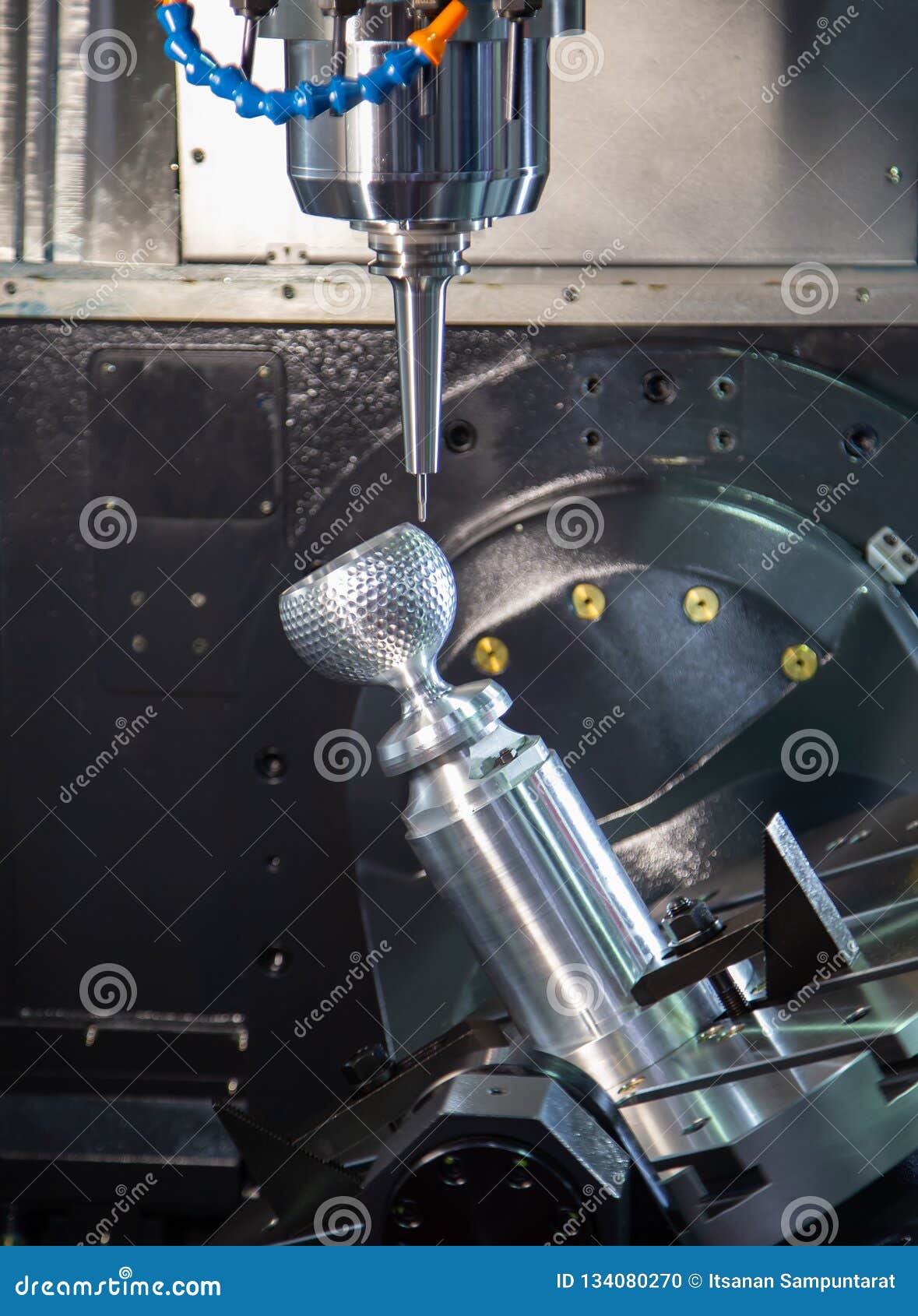 Milling Machine Machining Cup Stock Photo - Image of metal, machine ...