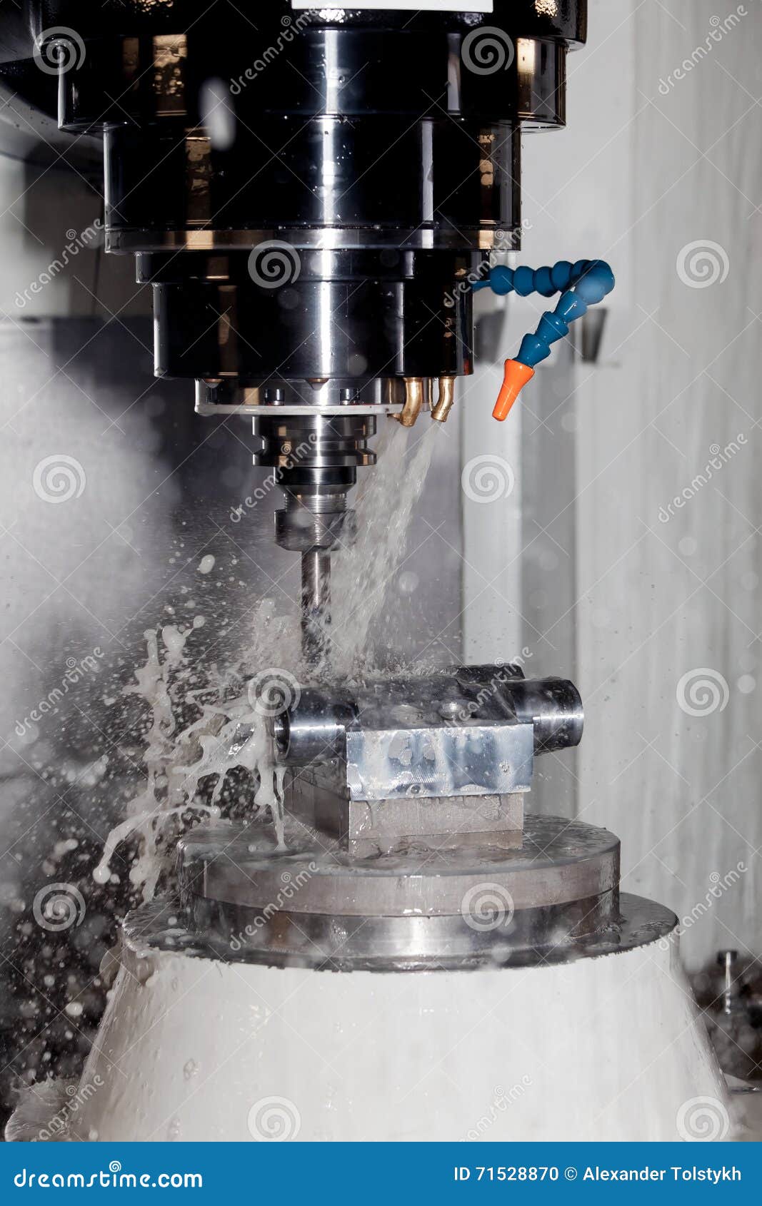 Milling Machine, Metal Processing Stock Photo - Image of motion ...