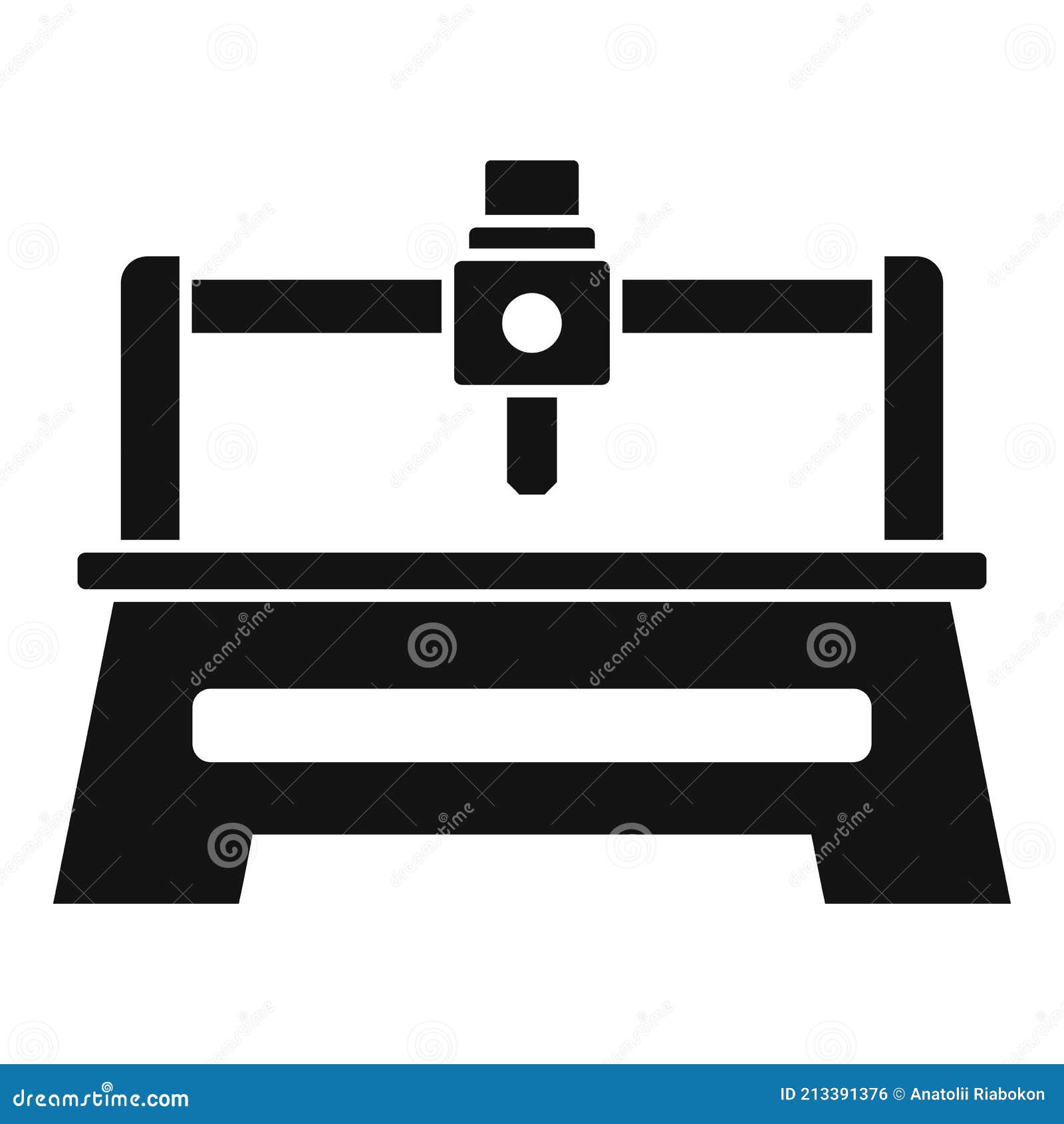 Milling Machine Tool Icon, Simple Style Stock Vector - Illustration of ...