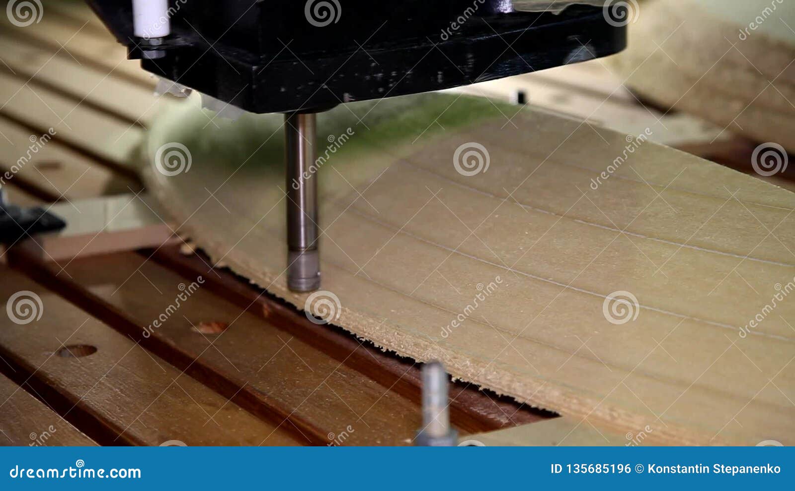 Milling Machine on a Tree, Work of a Cutter on a Tree Stock Footage ...
