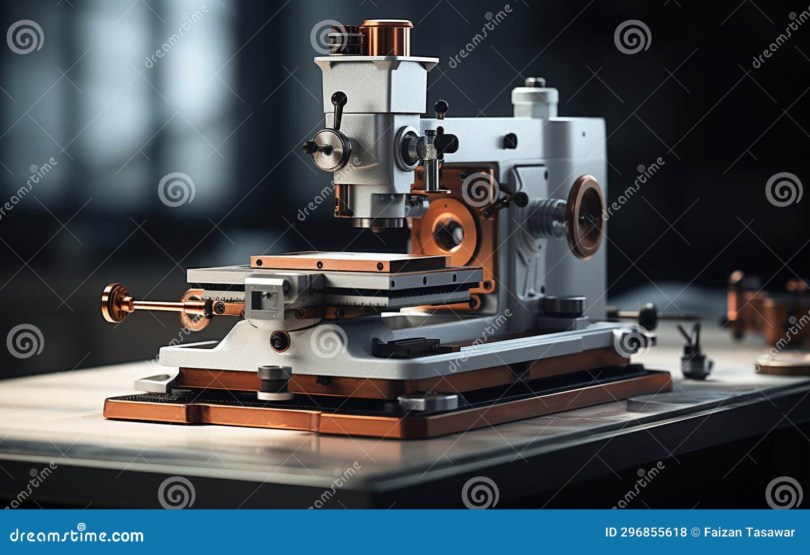 Milling Machine on a White Background -Generative Ai Stock Photo ...