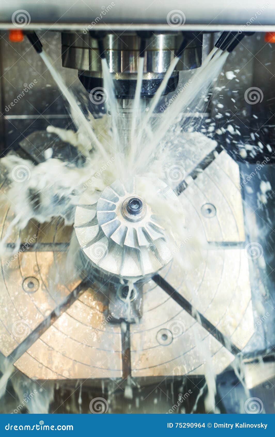 Milling Metalworking Process. Industrial CNC Metal Machining by ...