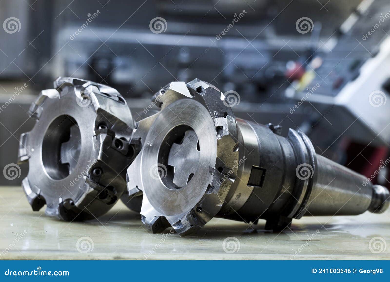 Milling Tools for Metal Construction Stock Photo - Image of mechanical ...