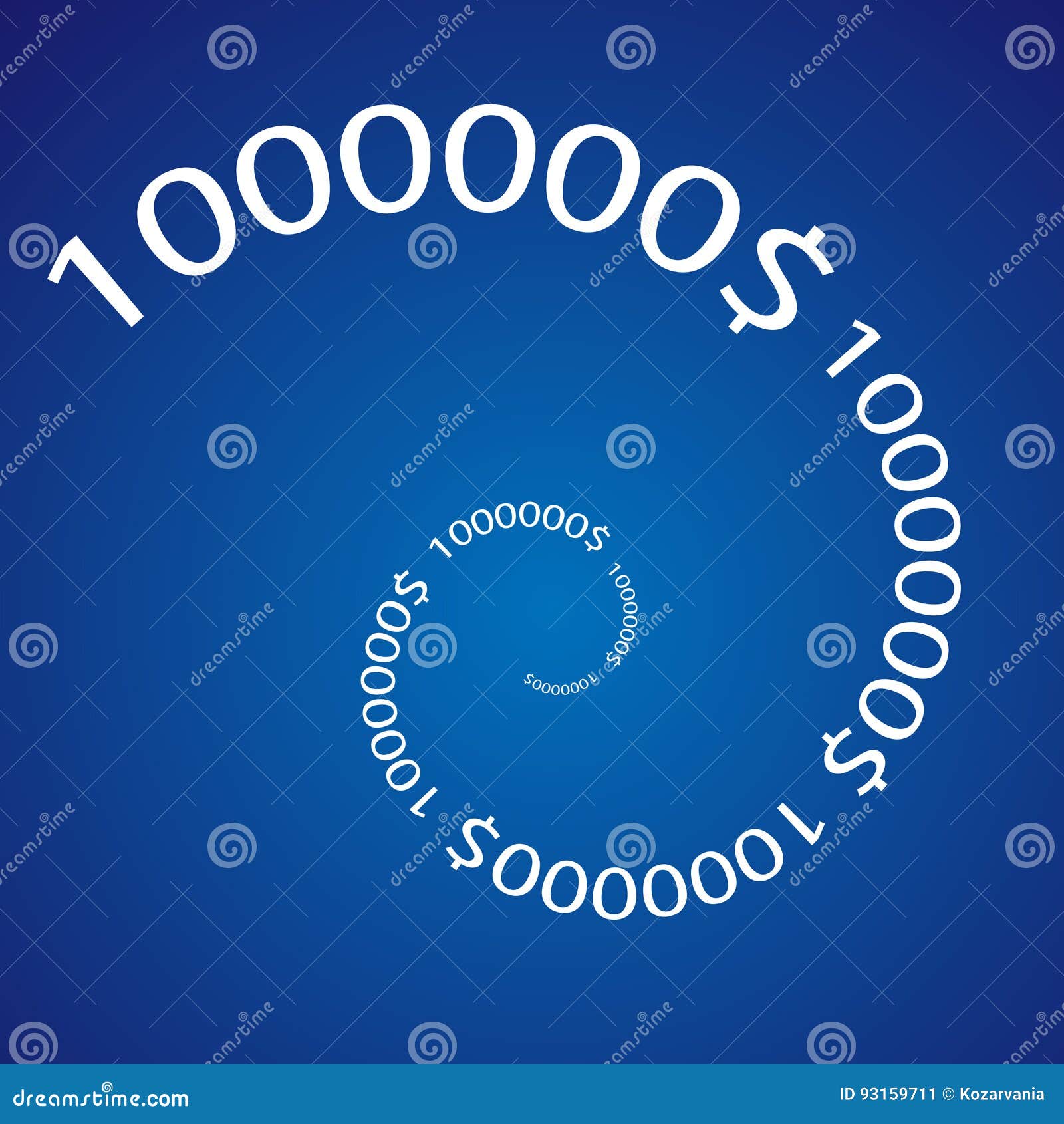 1.000.000 One Million Number Rendering. Metallic Gold 3D Numbers ...