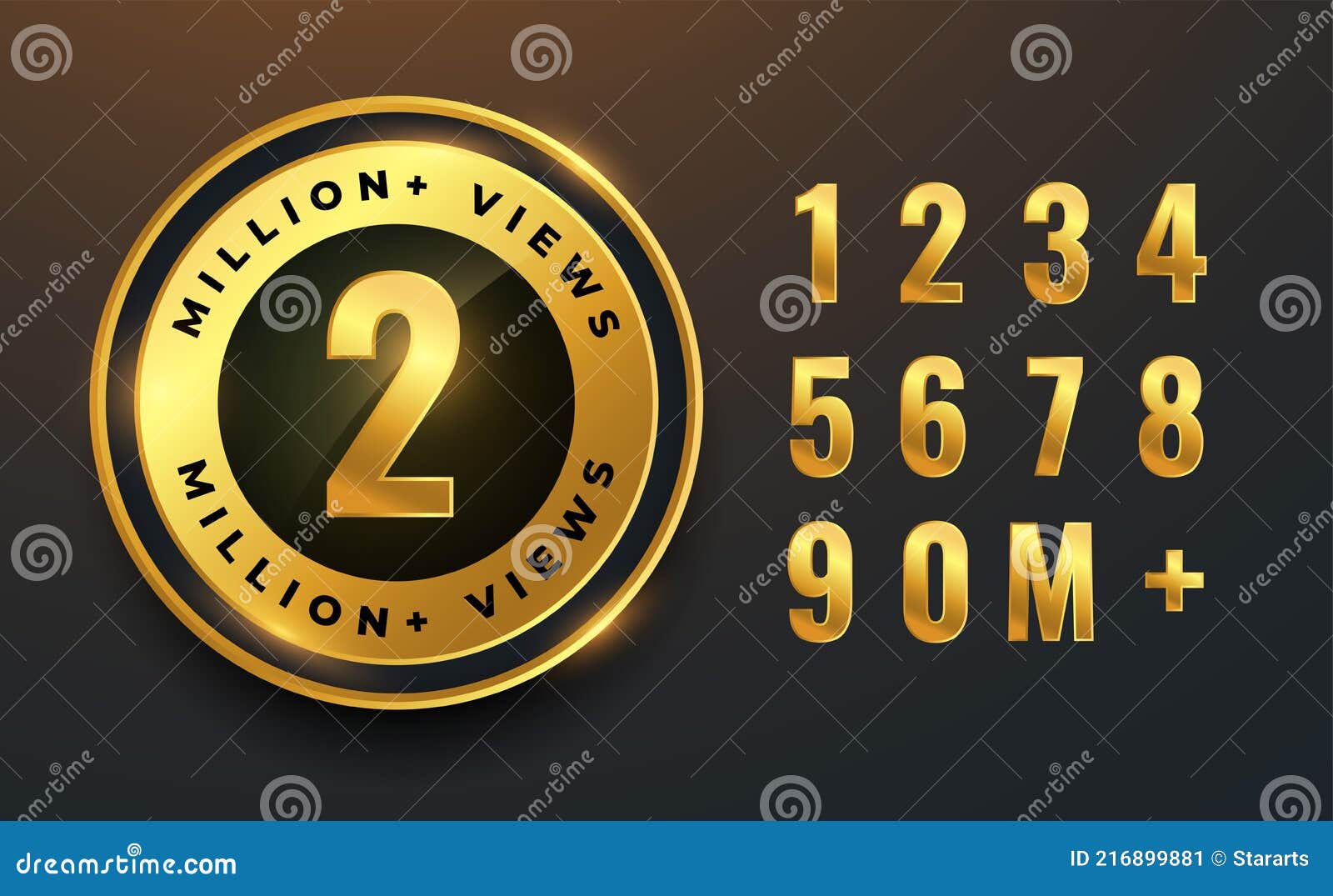 One Million Golden Balloons Vector Illustration | CartoonDealer.com ...