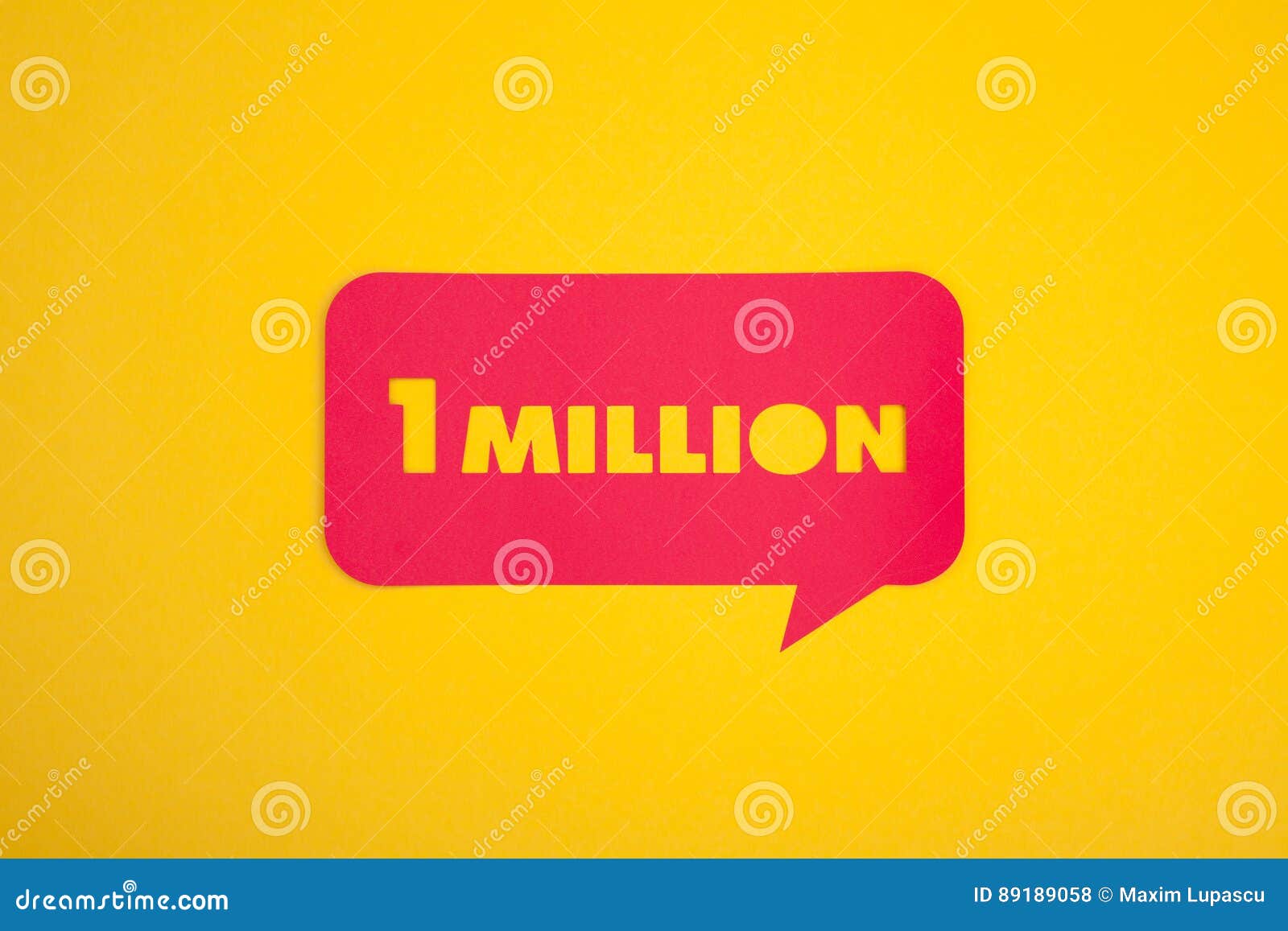 The 1 Million Sign Stock Photo | CartoonDealer.com #89189058