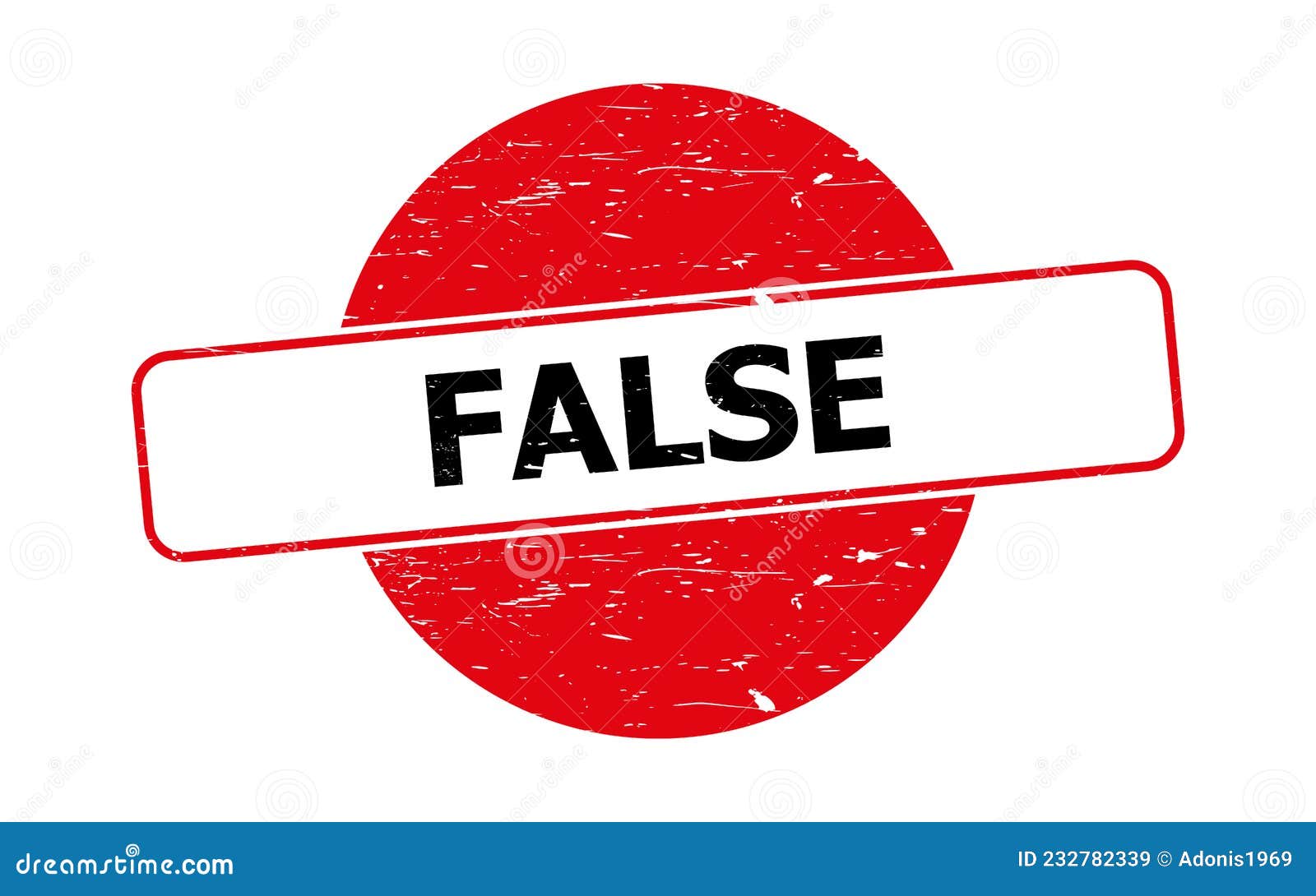 False Stamp Vector Illustration | CartoonDealer.com #106381804