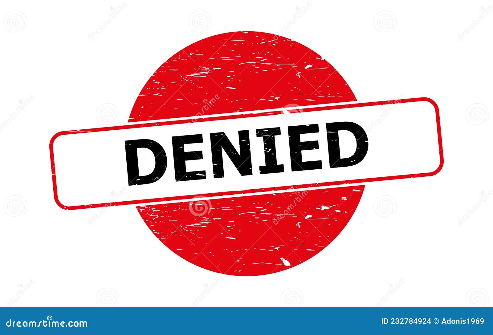 Denied Red Stamp Stock Photo | CartoonDealer.com #9874812