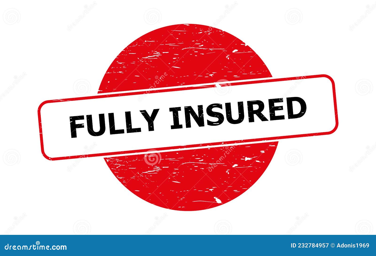 Red Tick Fully Insured Icon Royalty-Free Stock Image | CartoonDealer ...