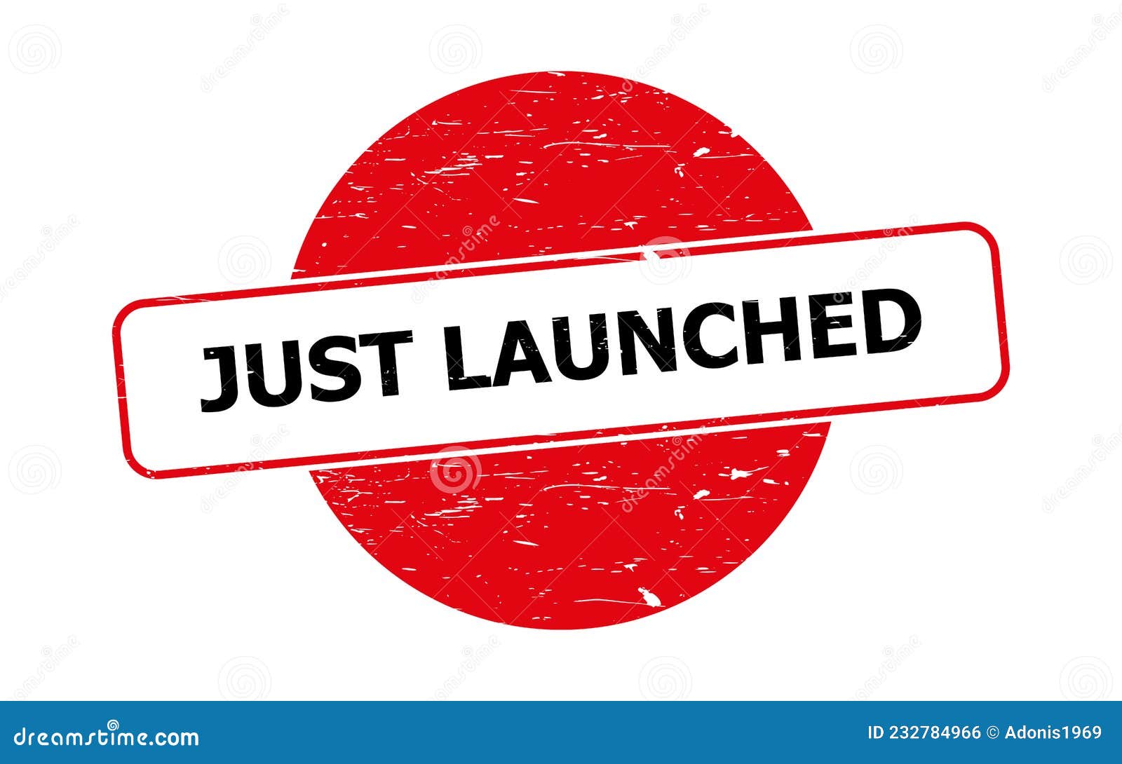 Just Launched Stamp Cartoon Vector | CartoonDealer.com #197724315