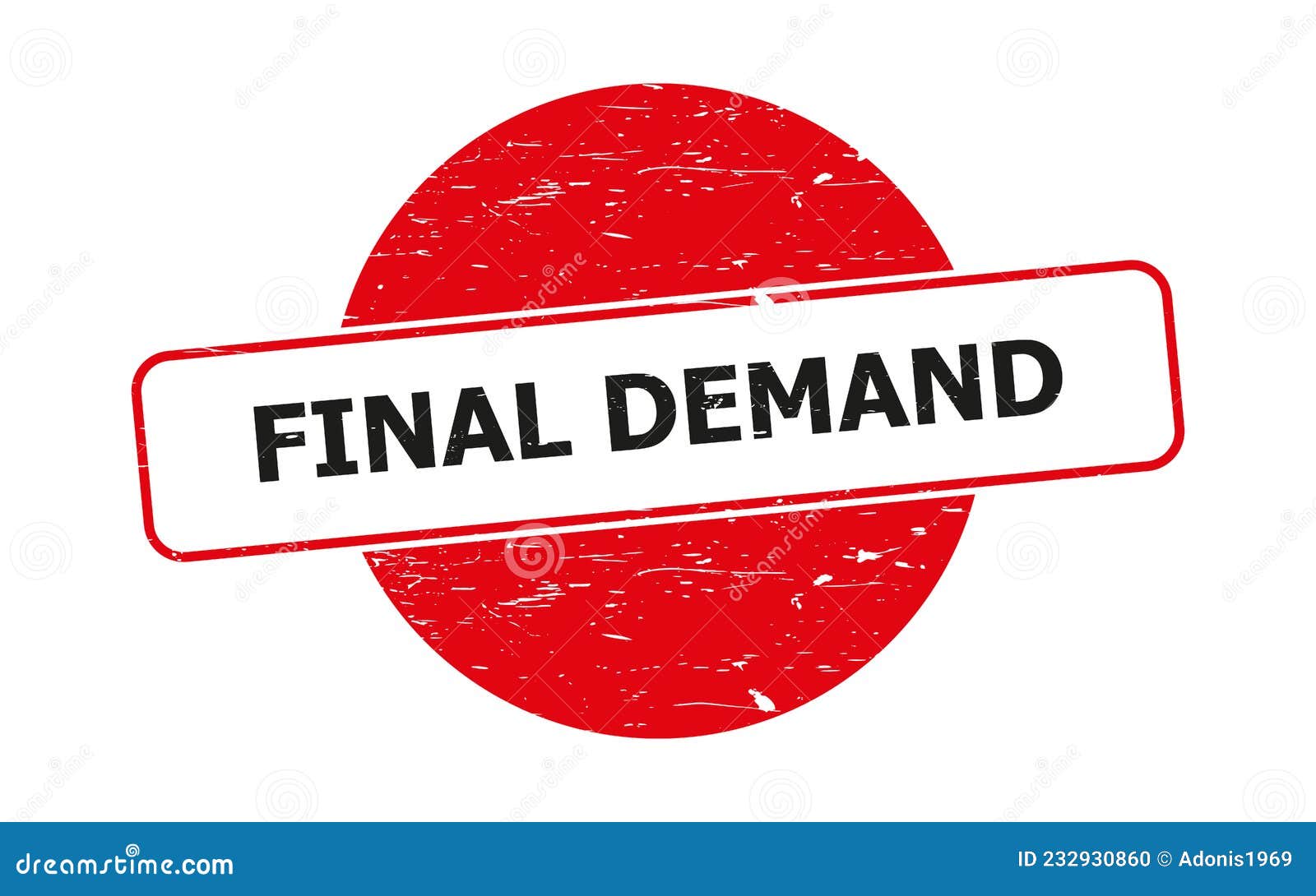 Final Demand Rubber Stamp Vector Illustration | CartoonDealer.com #82588552