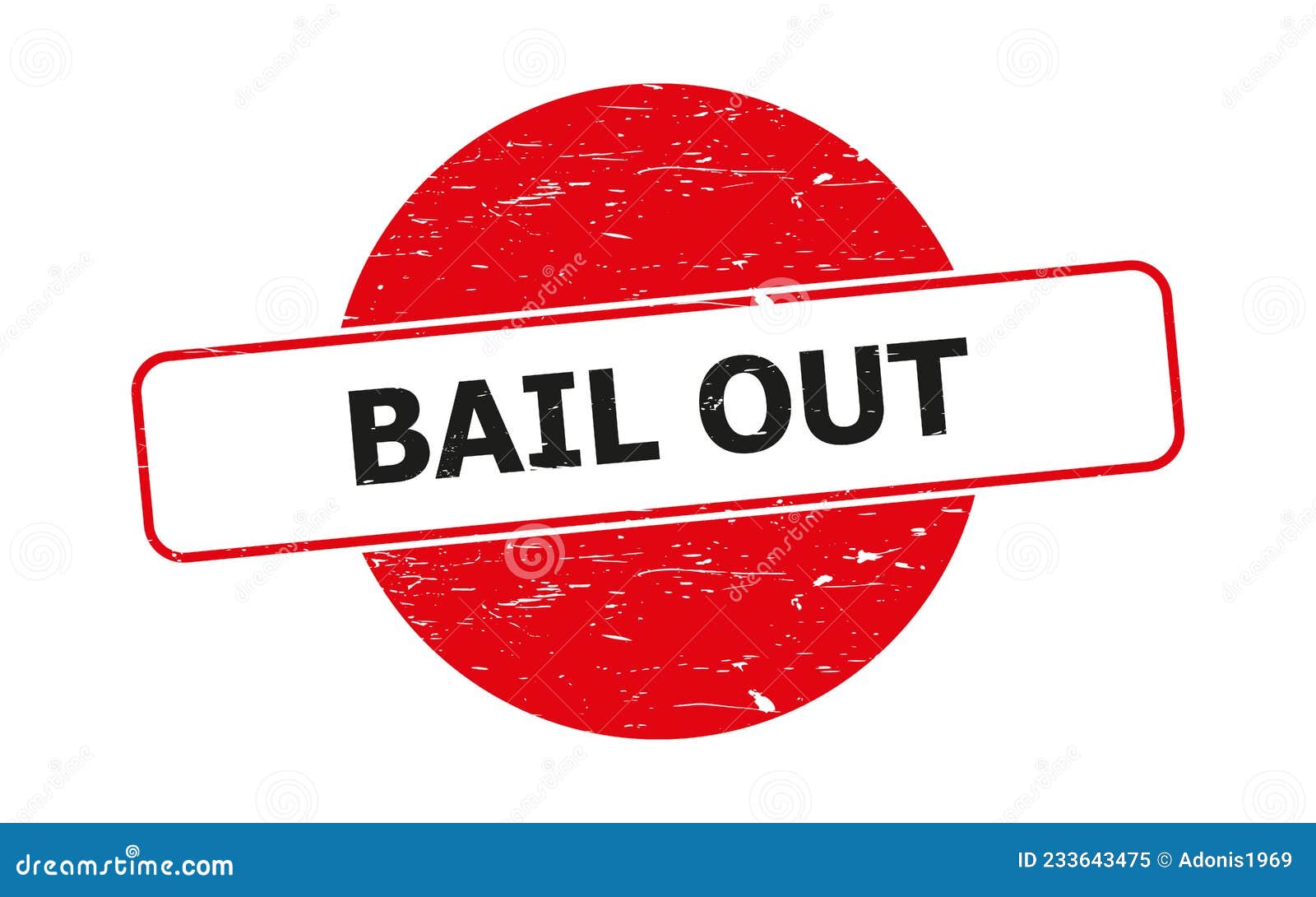 Bail Out Stamp. Bail Out Square Grunge Sign. Cartoon Vector ...