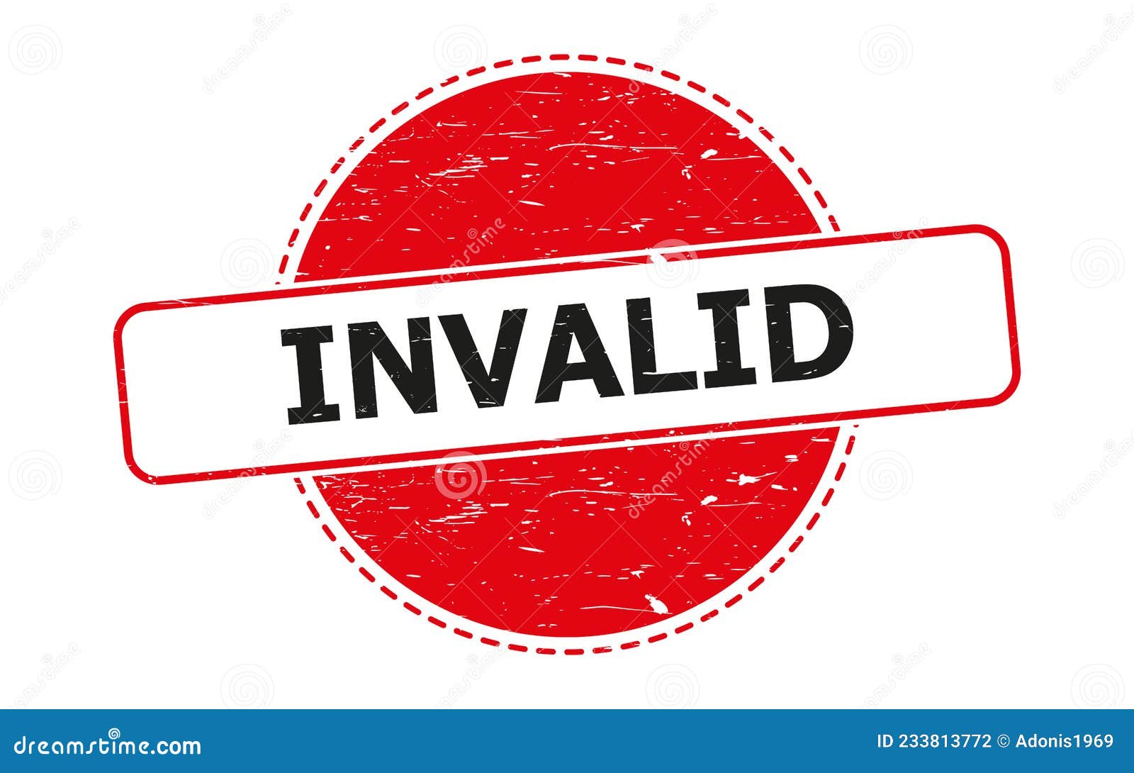 Invalid Red Stamp Royalty-Free Stock Image | CartoonDealer.com #95566918