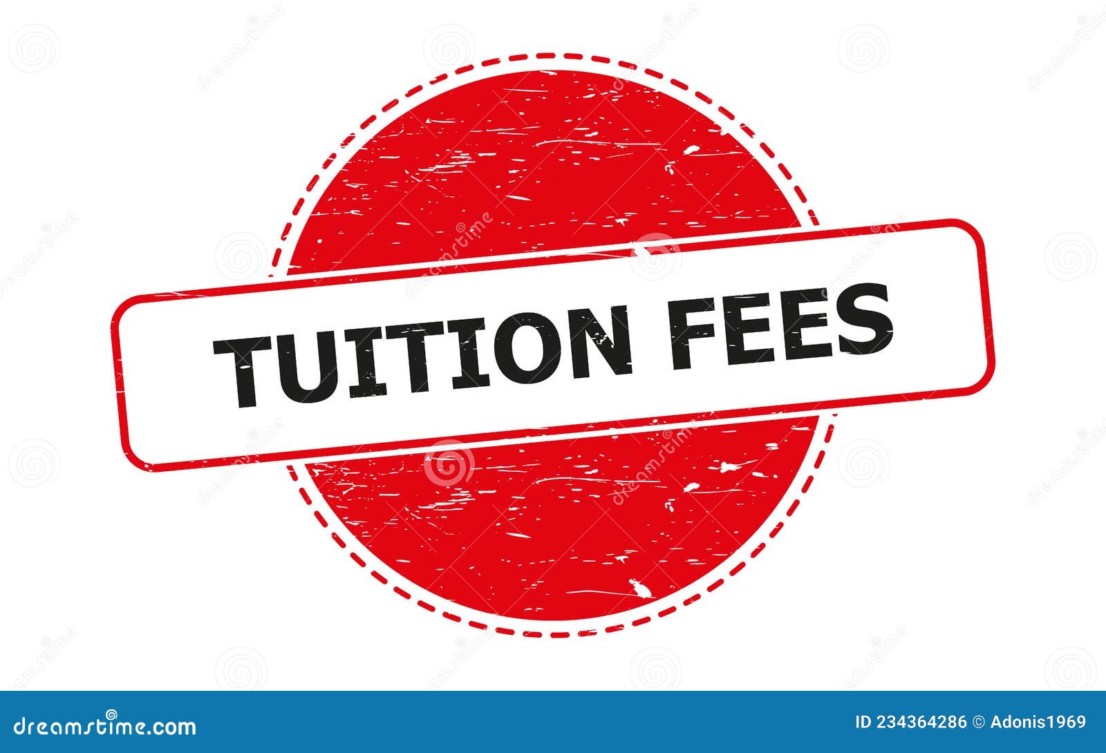 Tuition Fees Concept Vector Illustration In Cartoon 3D Style. Dark ...