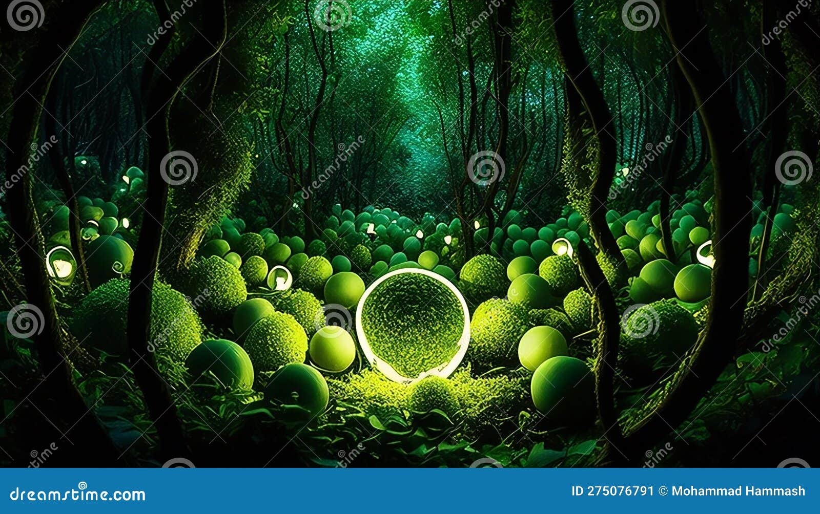 Millions of Lightbulbs Illuminate a Verdant Earth, Made with Generative ...