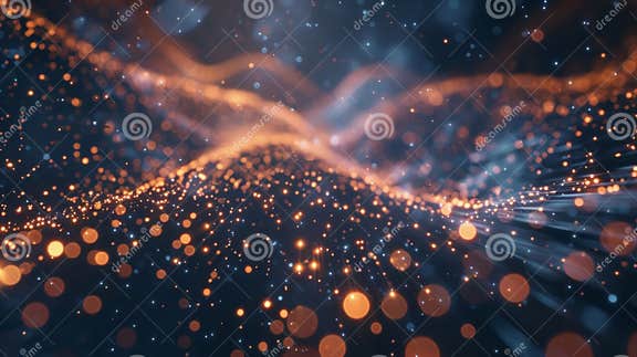 Millions of Tiny Particles Collide and Ricochet Their Paths Creating a ...