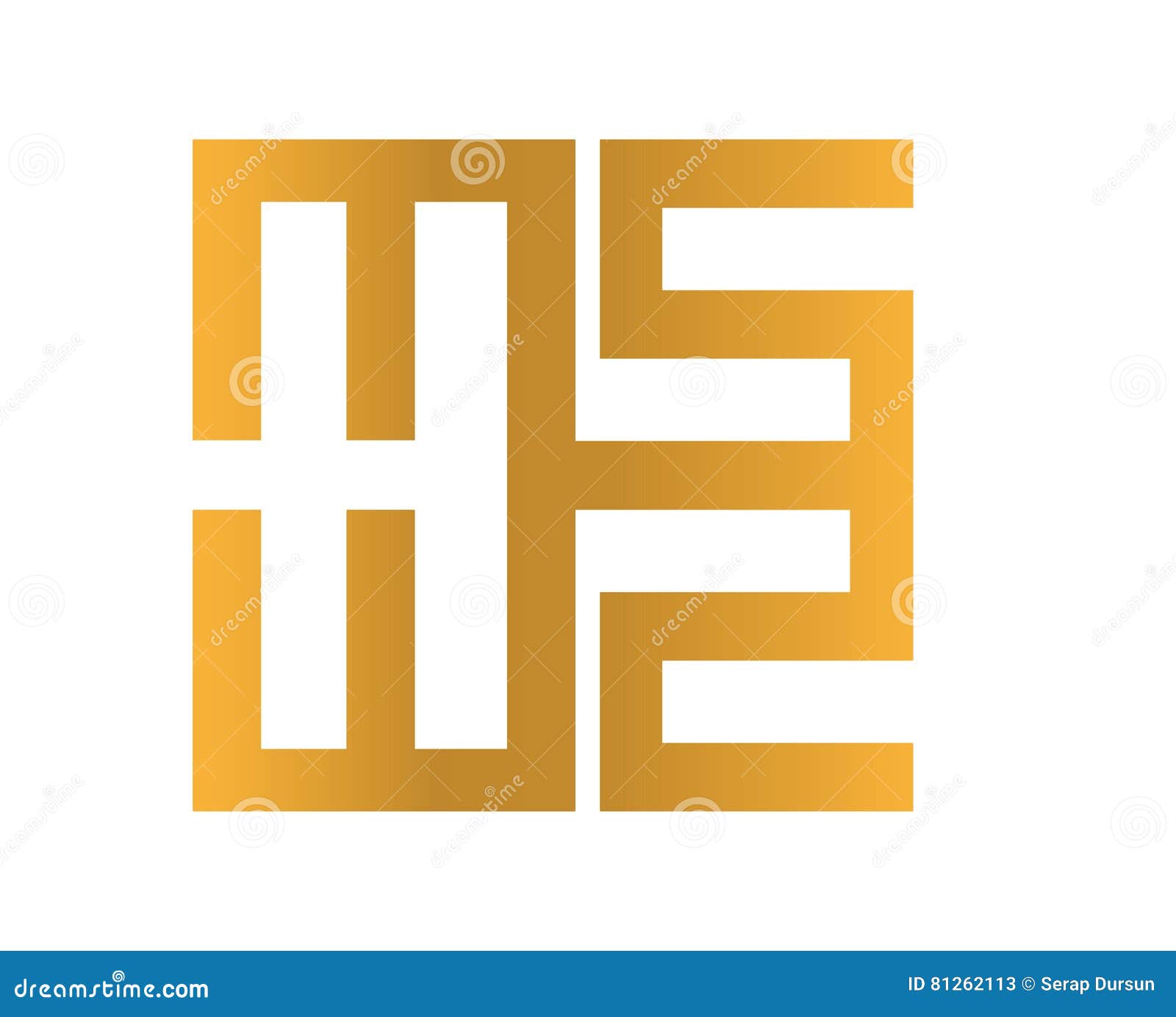 Milliseconde Logo Design illustration stock. Illustration du initiale ...