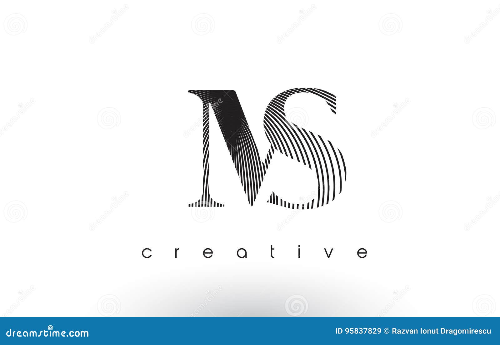 Milliseconde Logo Design with Multiple Lines Et Couleurs Noires Et ...