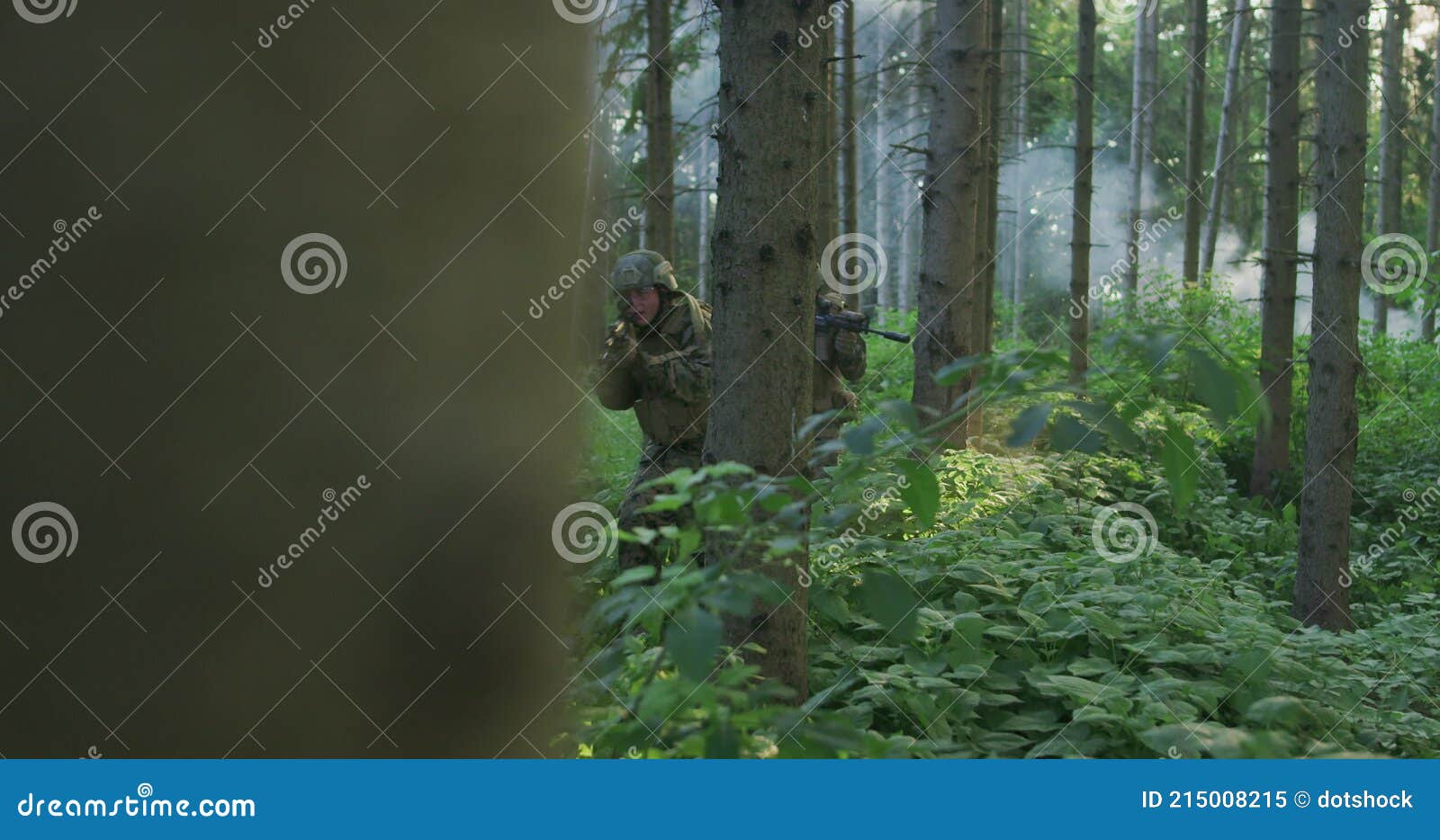 Millitary Operation with Gorup of Soliders Attacking Enemy Line in ...