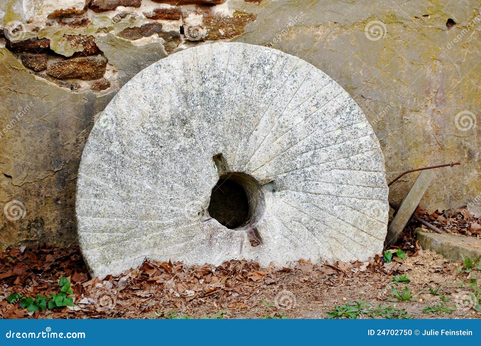 Millstone stock photo. Image of corn, grind, millstone - 24702750