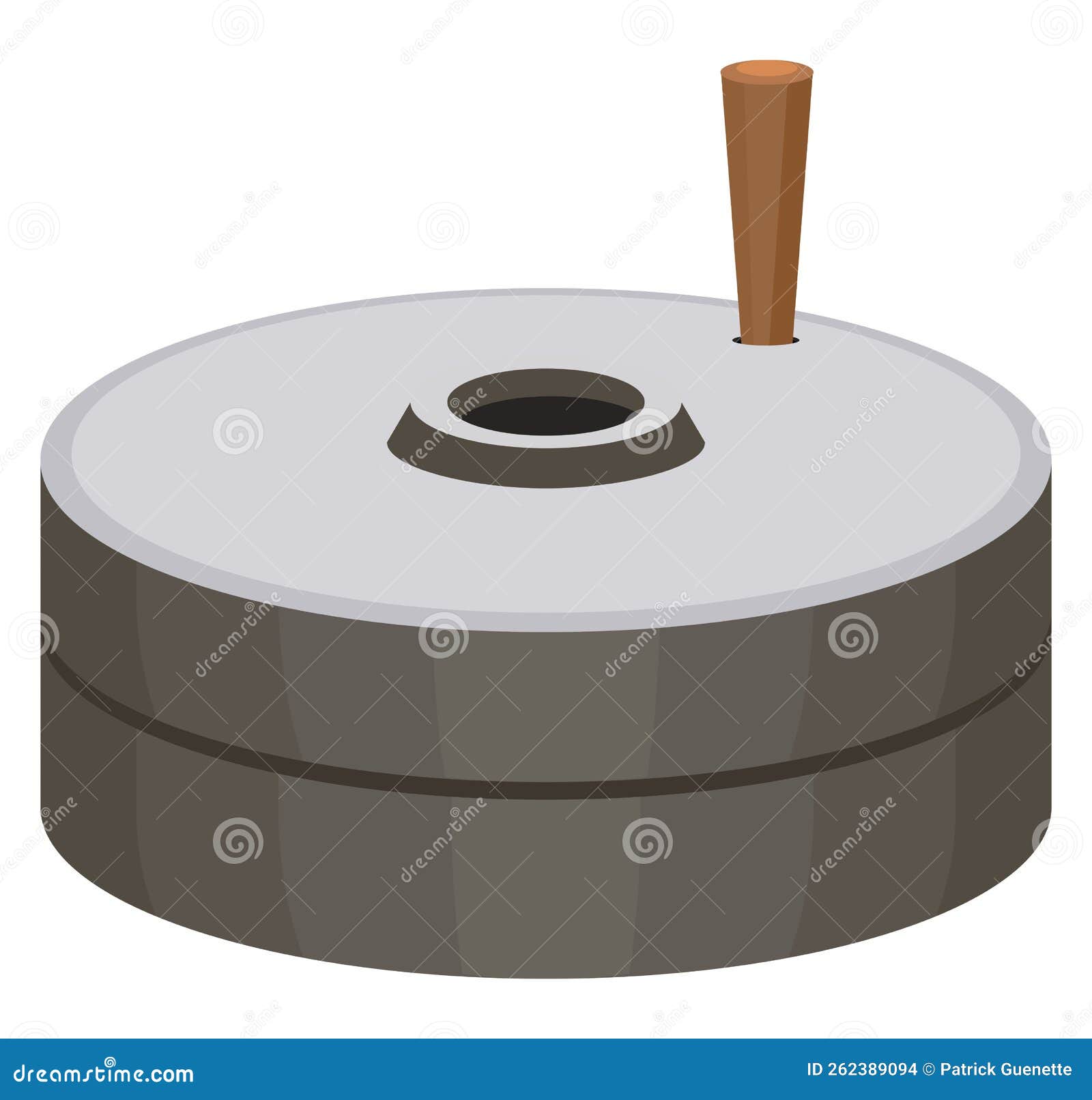 Millstone, icon stock vector. Illustration of technology - 262389094