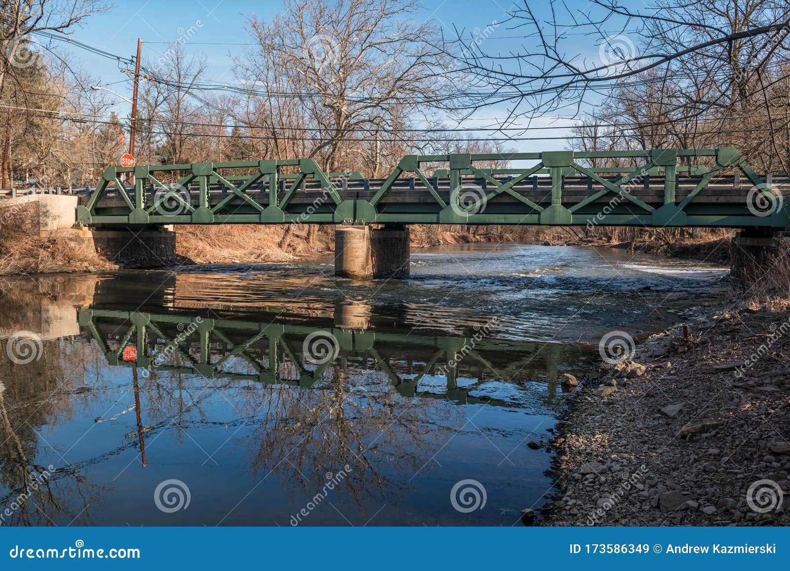 Millstone River stock image. Image of jersey, bridge - 173586349