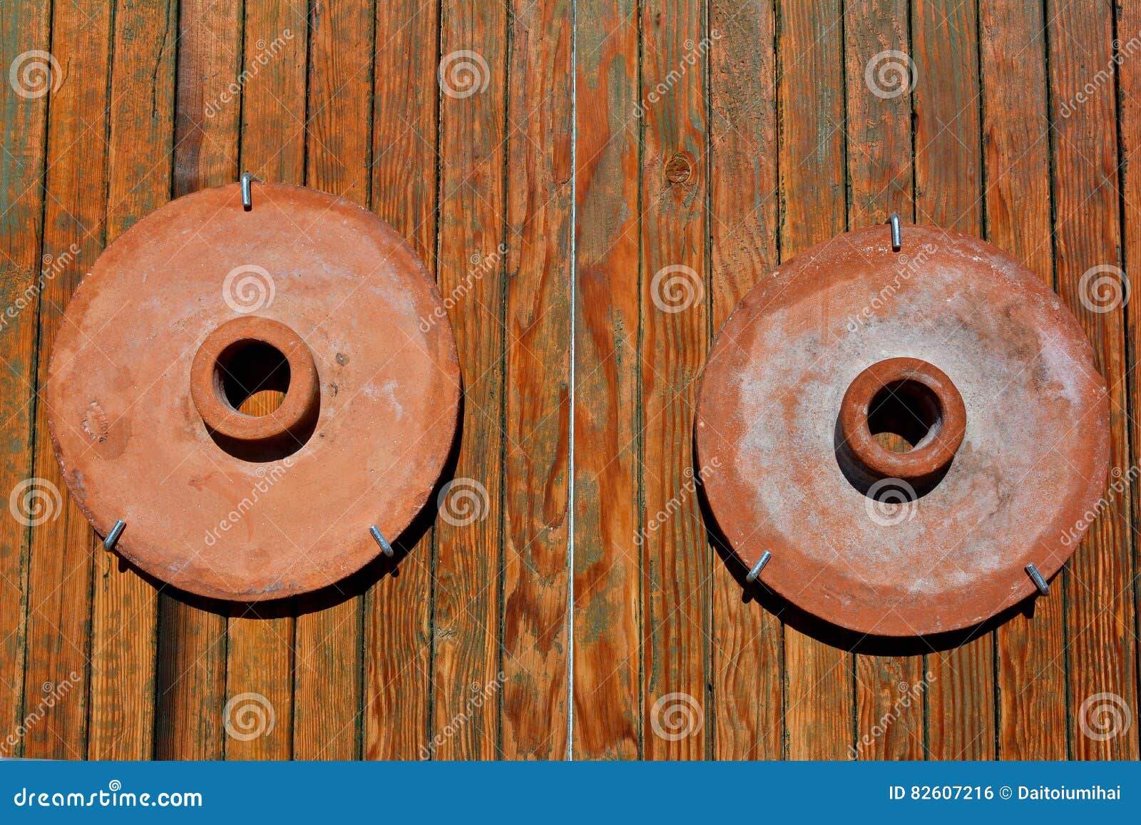 Millstones on the wall stock photo. Image of miller, farm - 82607216
