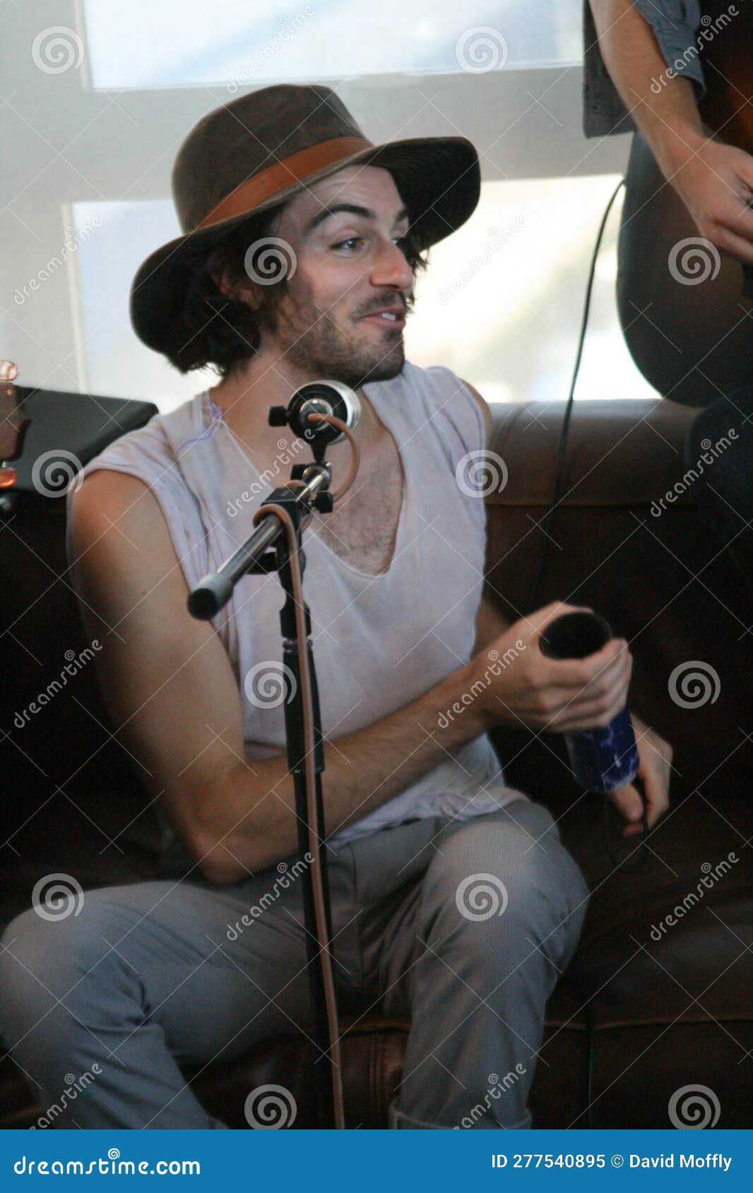 Milo Greene in Session at the Wythe Hotel Editorial Image - Image of ...