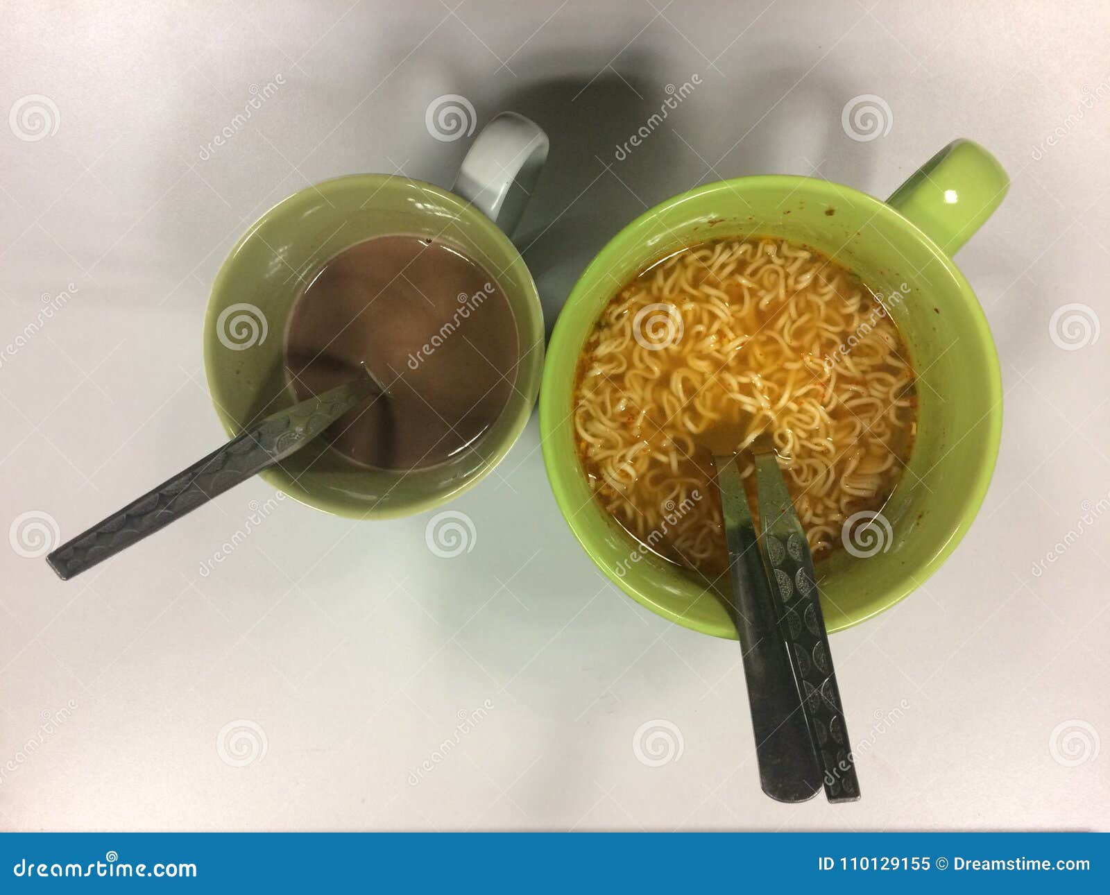 Milo & maggi stock image. Image of spoon, milo, maggi - 110129155