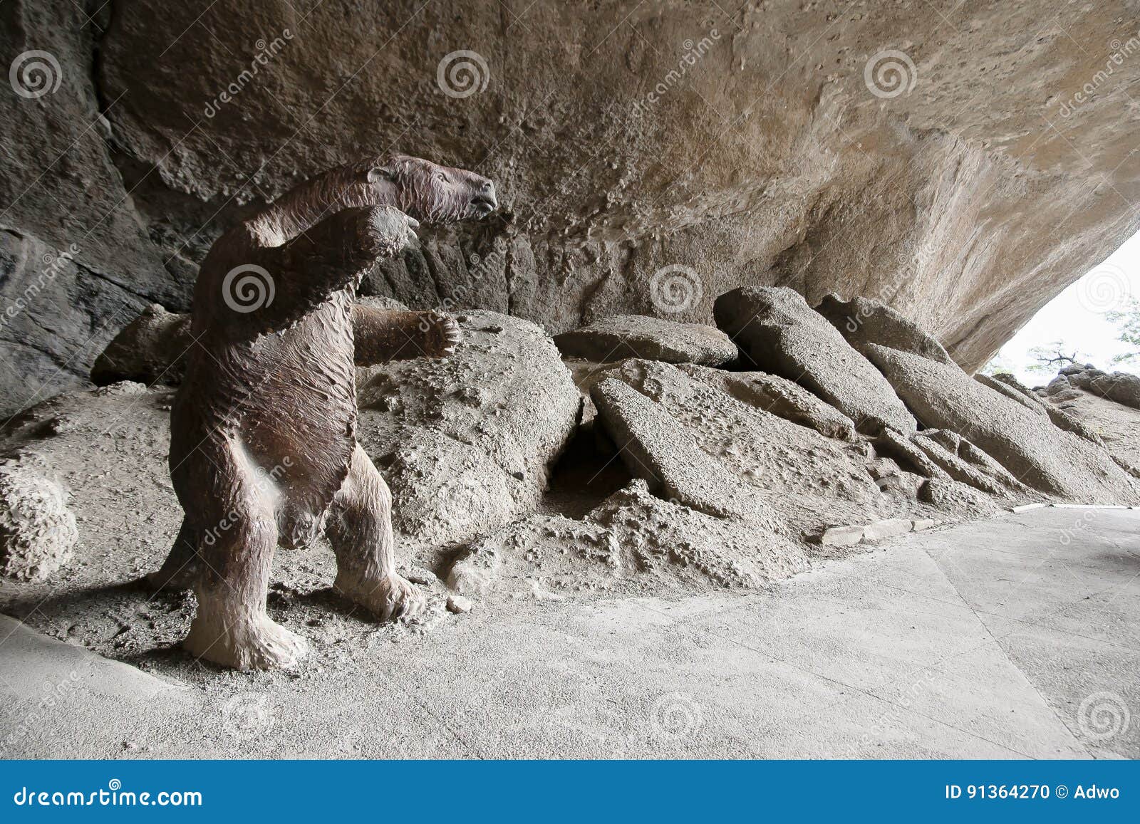 Milodon Cave - Chile stock photo. Image of milodon, entrance - 91364270
