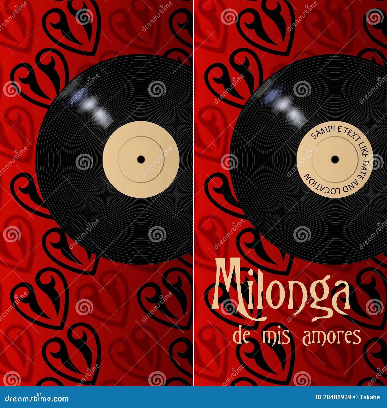 Milonga poster and flyer stock vector. Illustration of elegance - 28408939