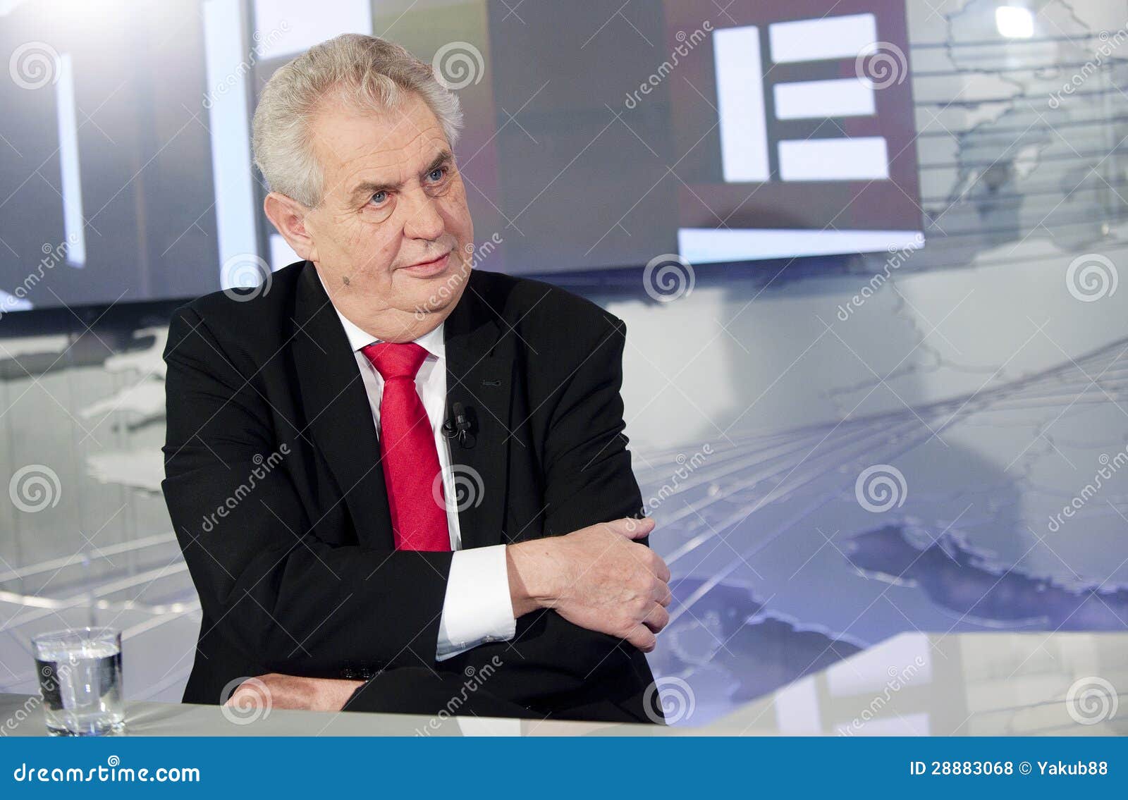 Milos Zeman editorial stock photo. Image of head, candidation - 28883068