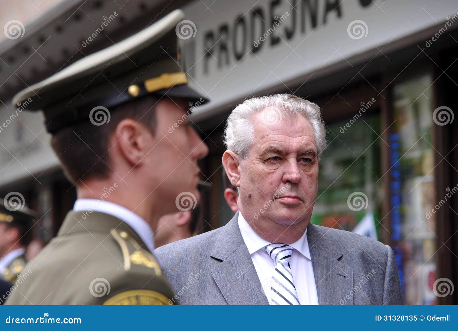 Milos Zeman editorial image. Image of president, veteran - 31328135