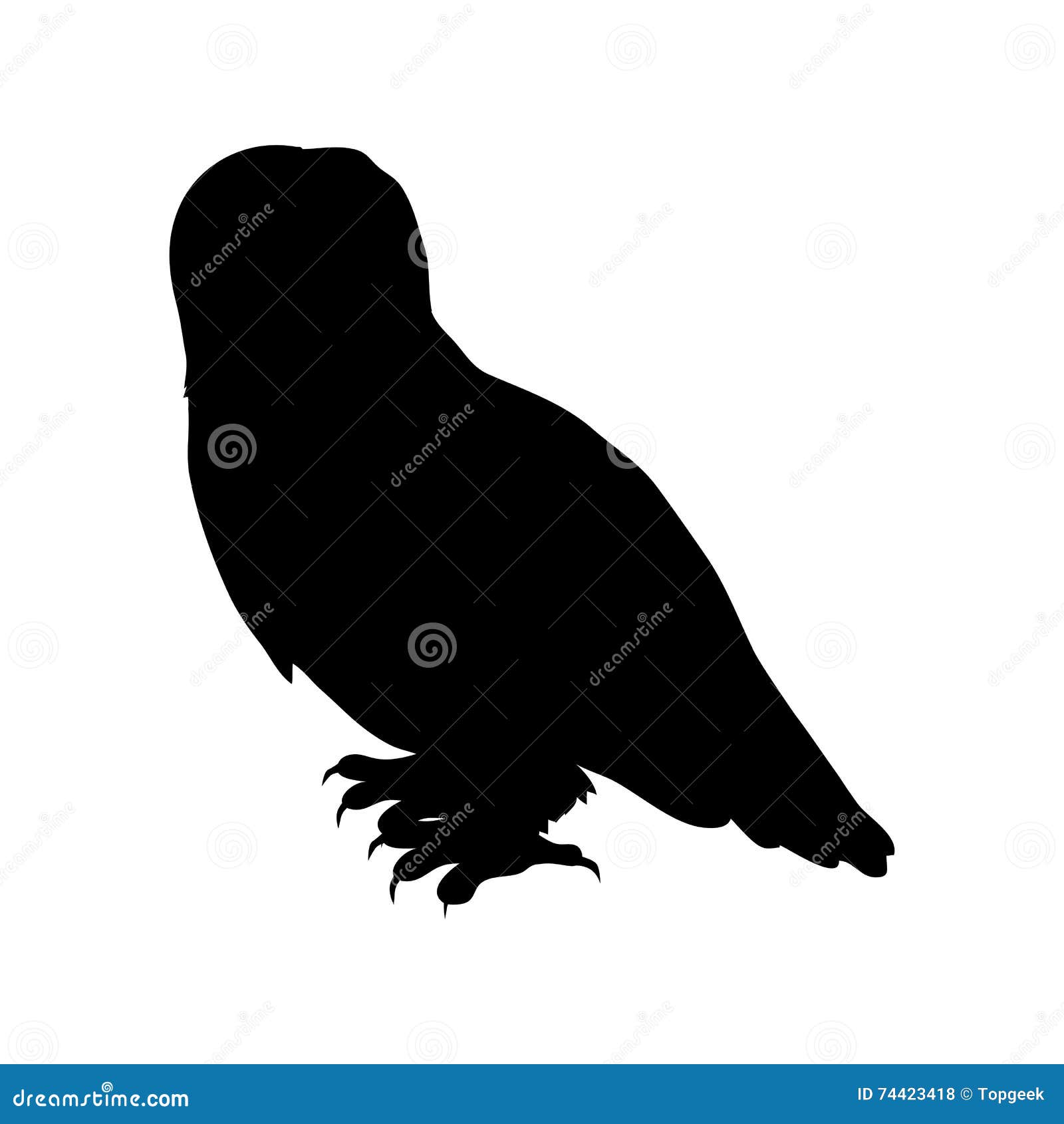 Milou Owl Flat Design Vector Illustration Illustration de Vecteur ...