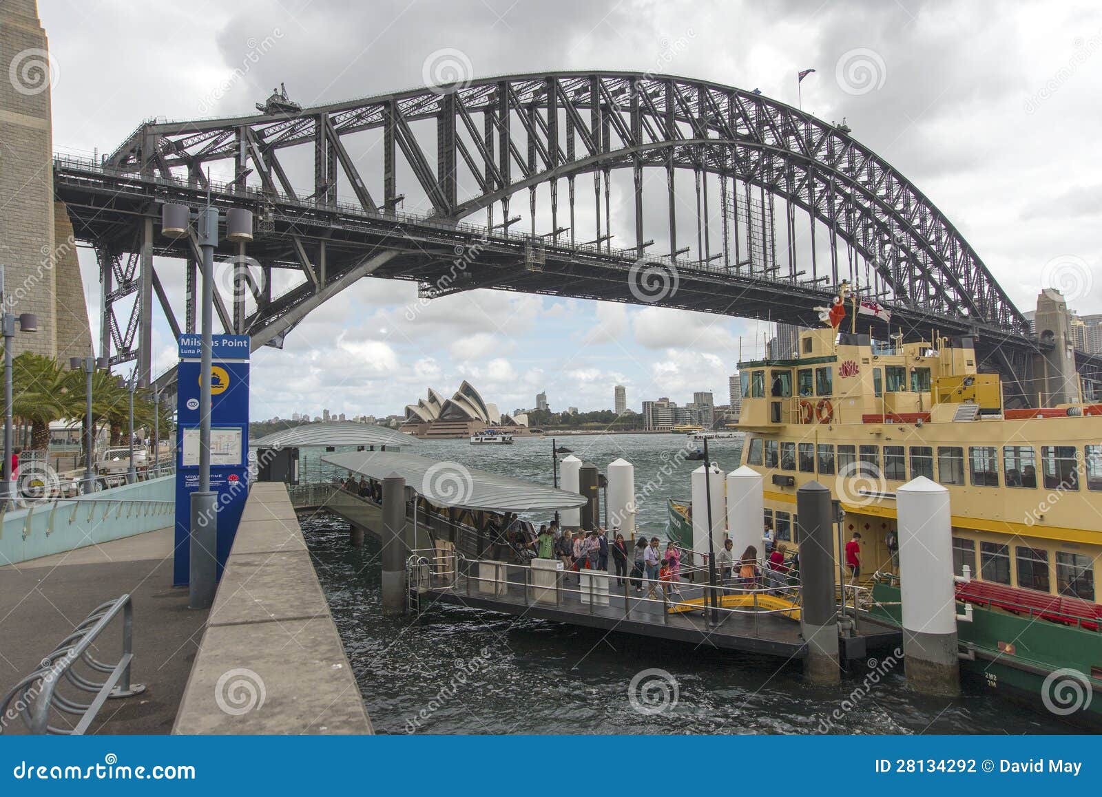 Milsons Point Ferry wharf editorial photography. Image of landscape ...
