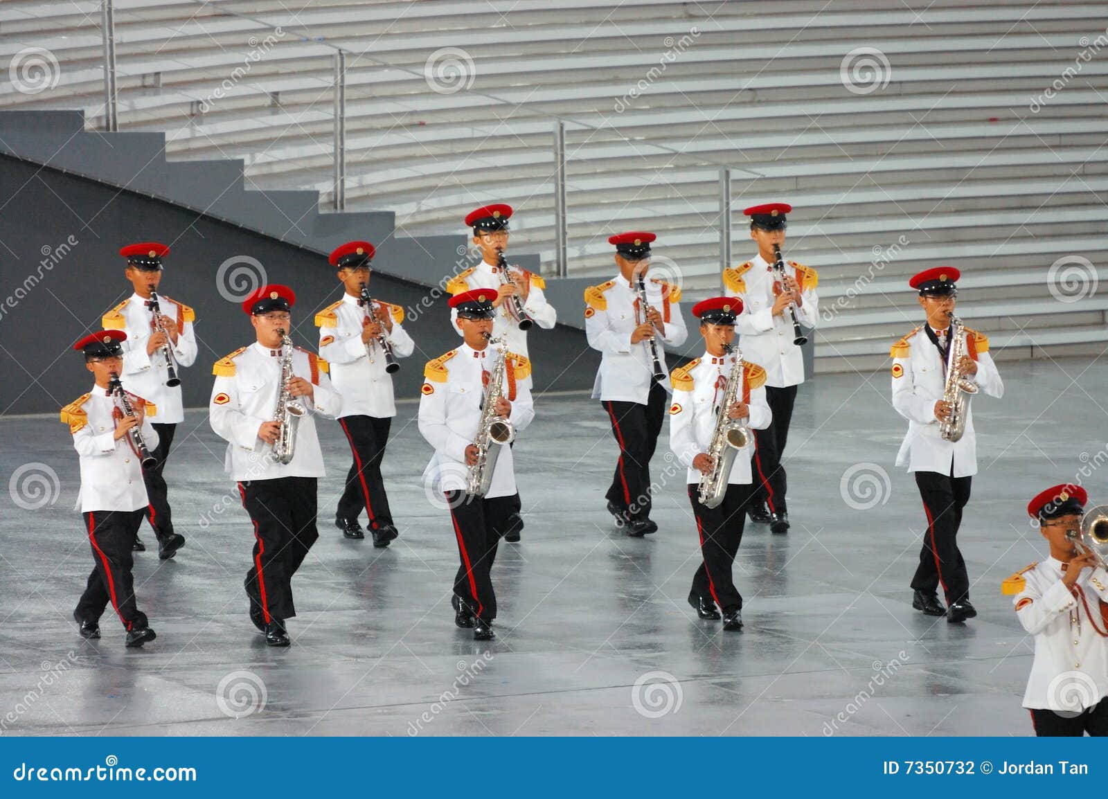 Miltary band performance editorial photography. Image of success - 7350732