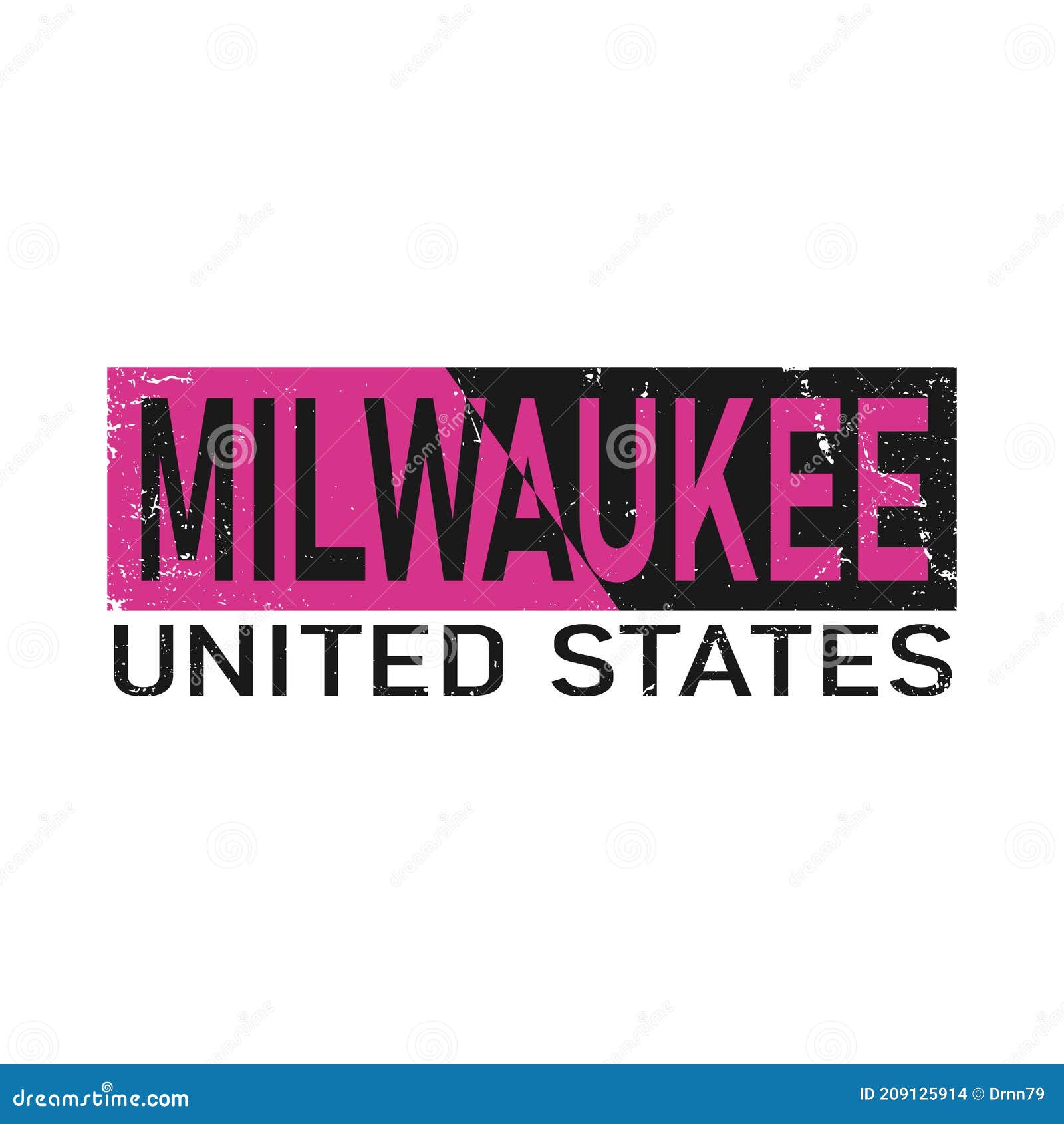 Milwaukee. Colorful Typography Text Banner Stock Illustration ...