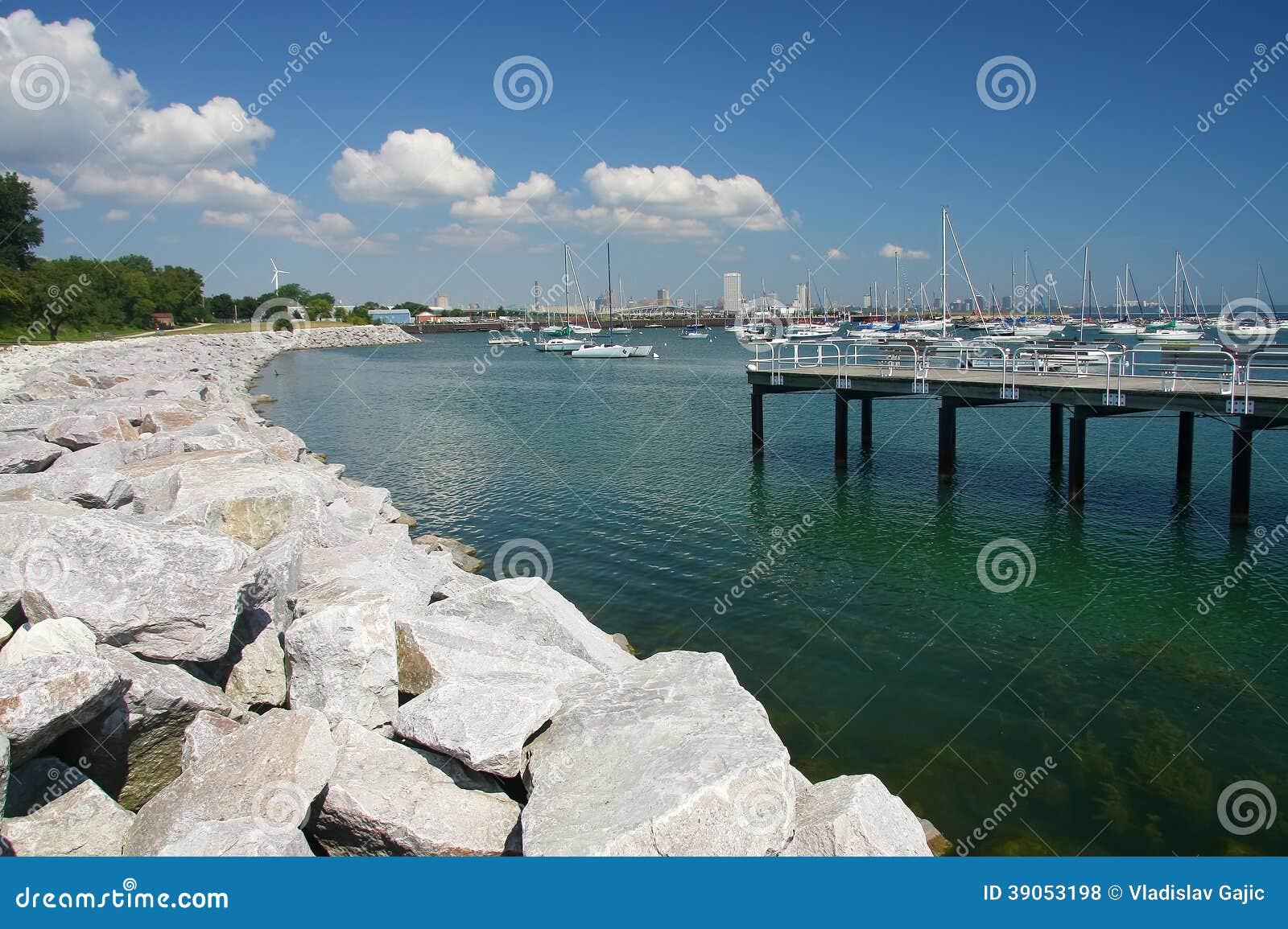 Milwaukee harbor stock photo. Image of water, urban, marina - 39053198