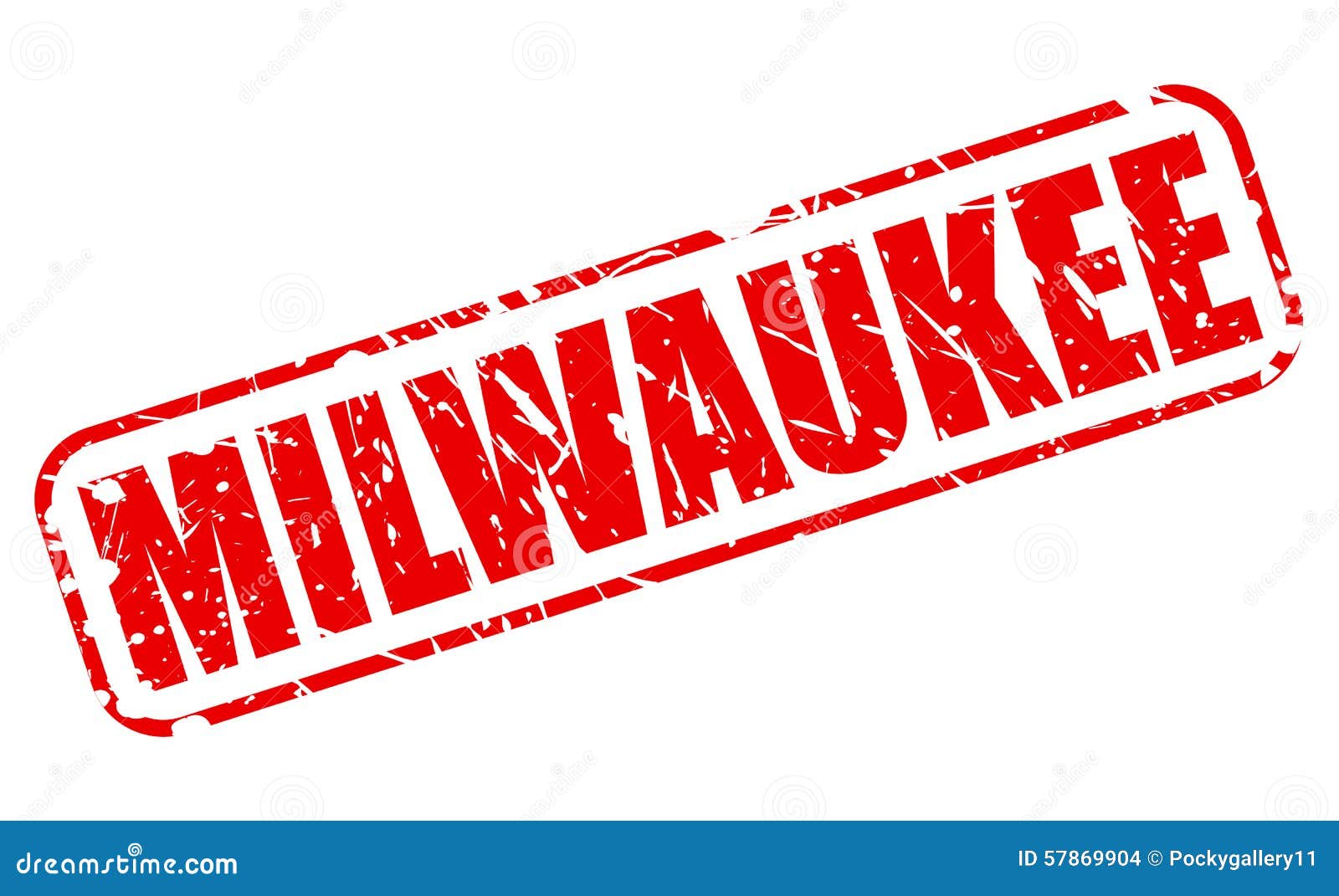 MILWAUKEE red stamp text stock illustration. Illustration of city ...