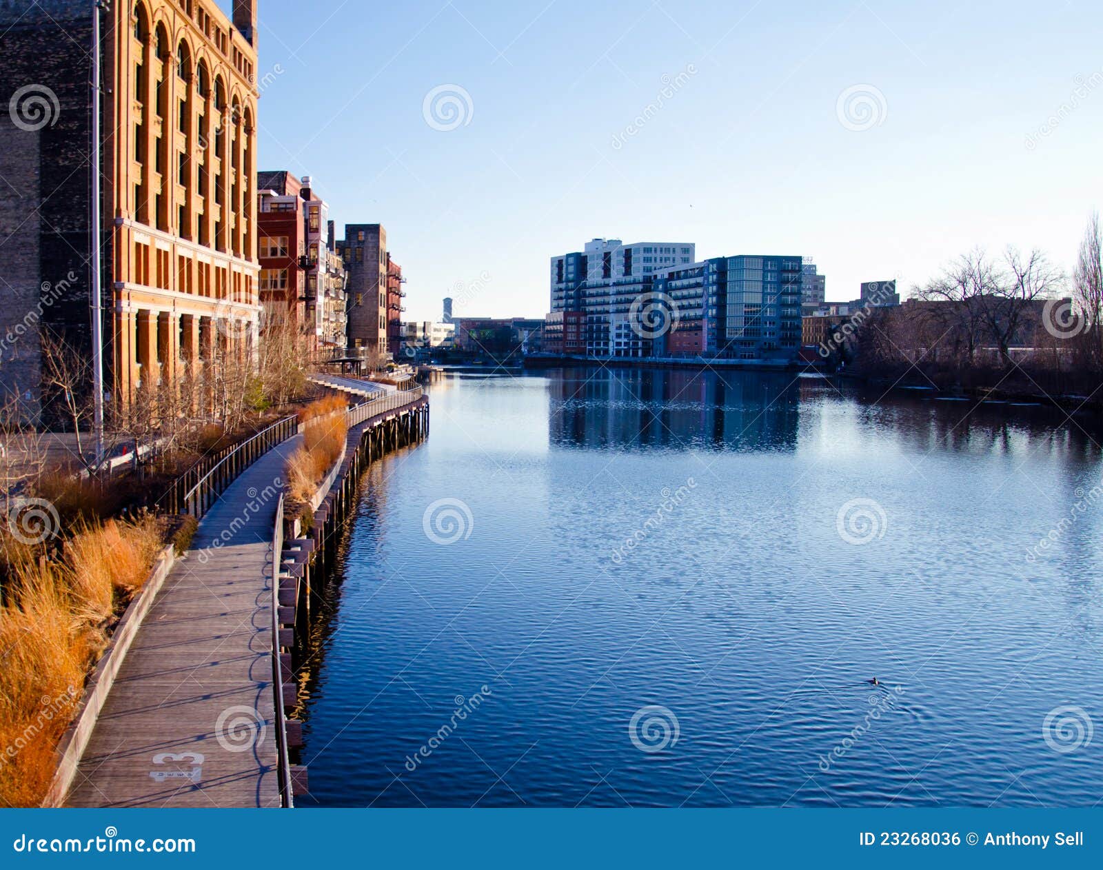 The Milwaukee River stock photo. Image of buildings, riverwalk - 23268036